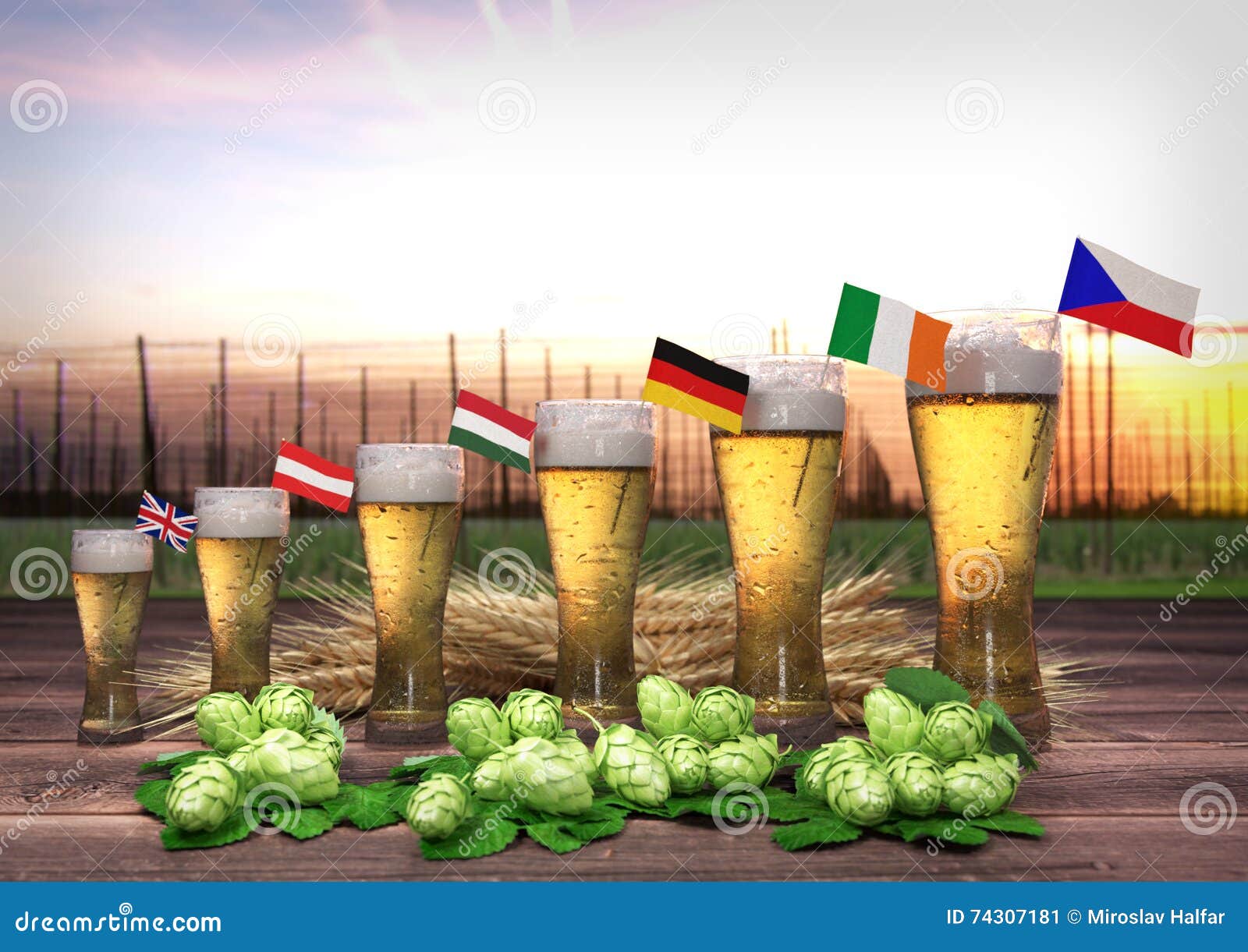 Concept of World Beer Consumption. 3D Render Stock Image - Image of ...