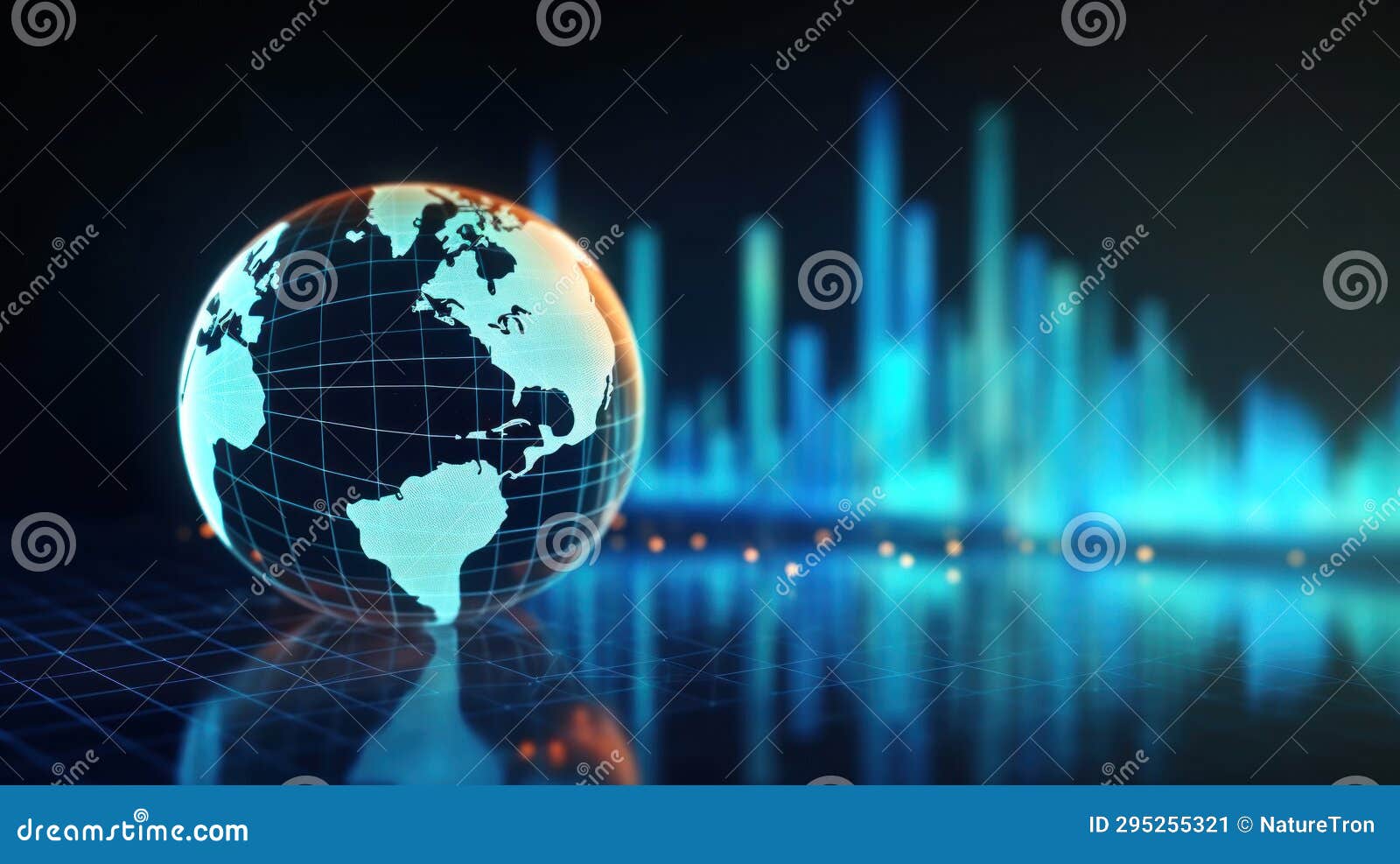 World Map and Code Globe Concept Stock Illustration - Illustration of ...