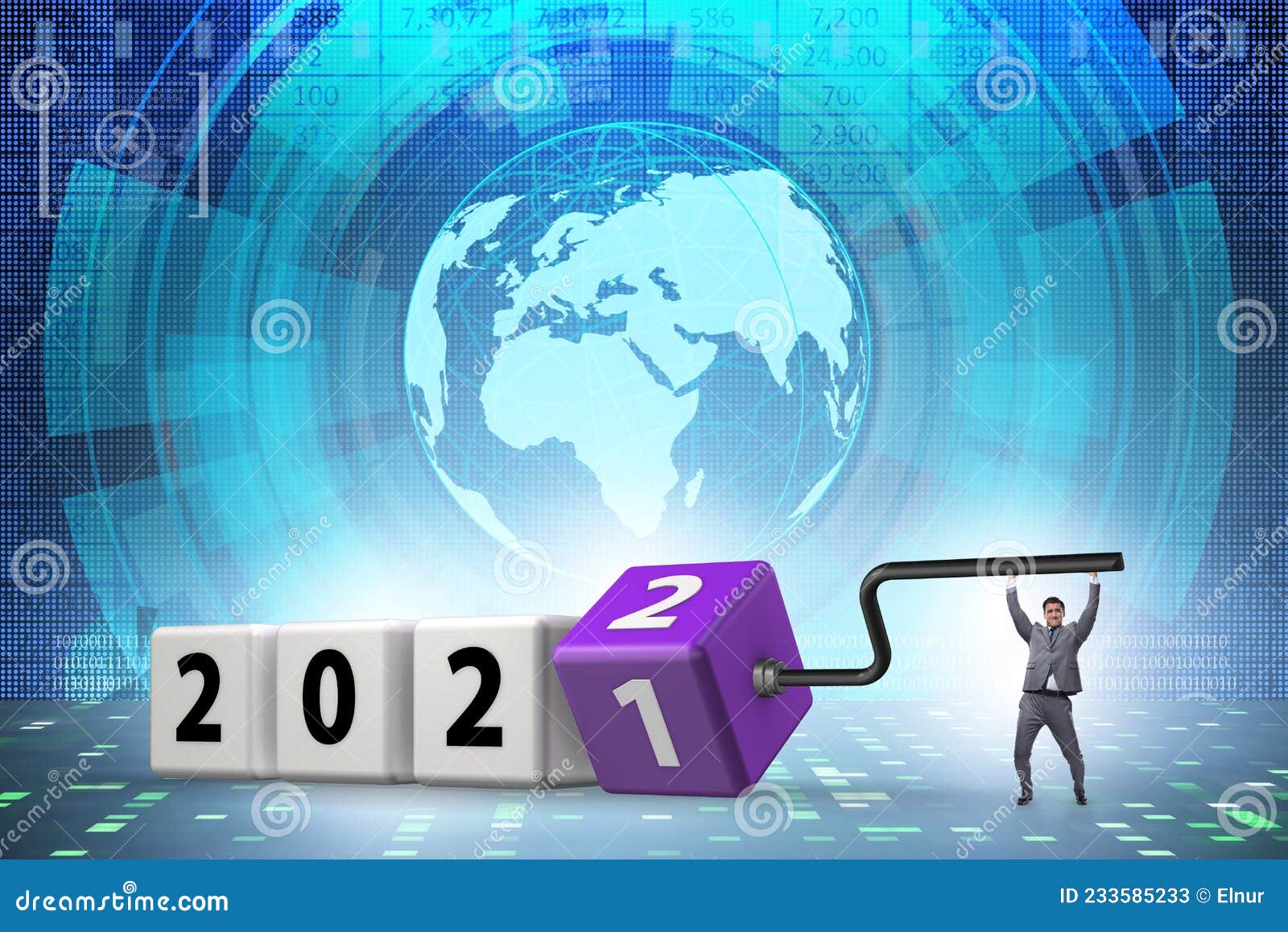 Concept of Year 2021 Turning To 2022 Stock Image - Image of countdown ...