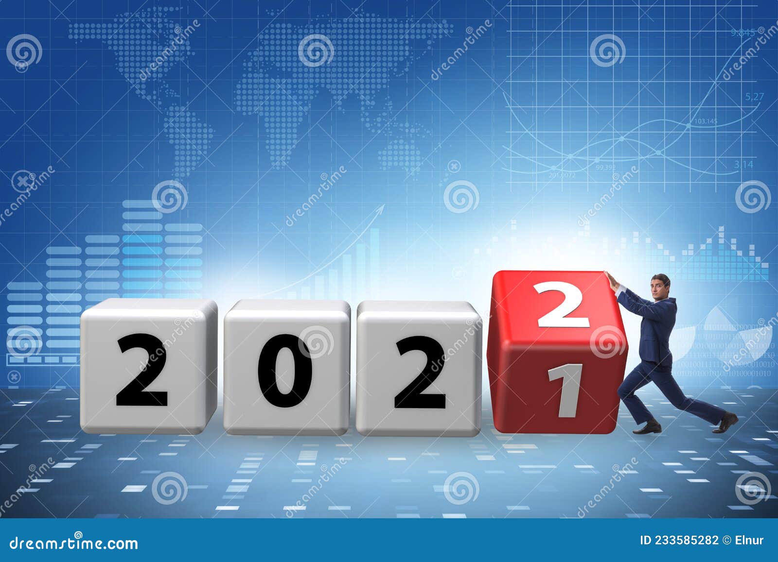 Concept of Year 2021 Turning To 2022 Stock Photo - Image of forecast ...