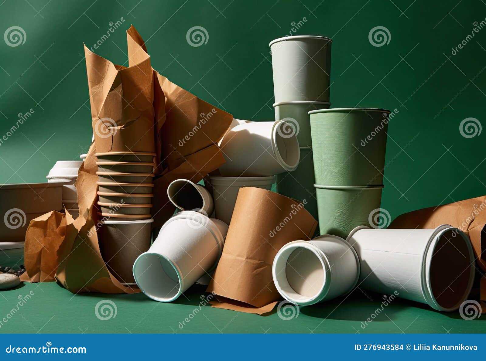 The Concept of Zero Waste and Recycling. Use of Eco-friendly Paper ...