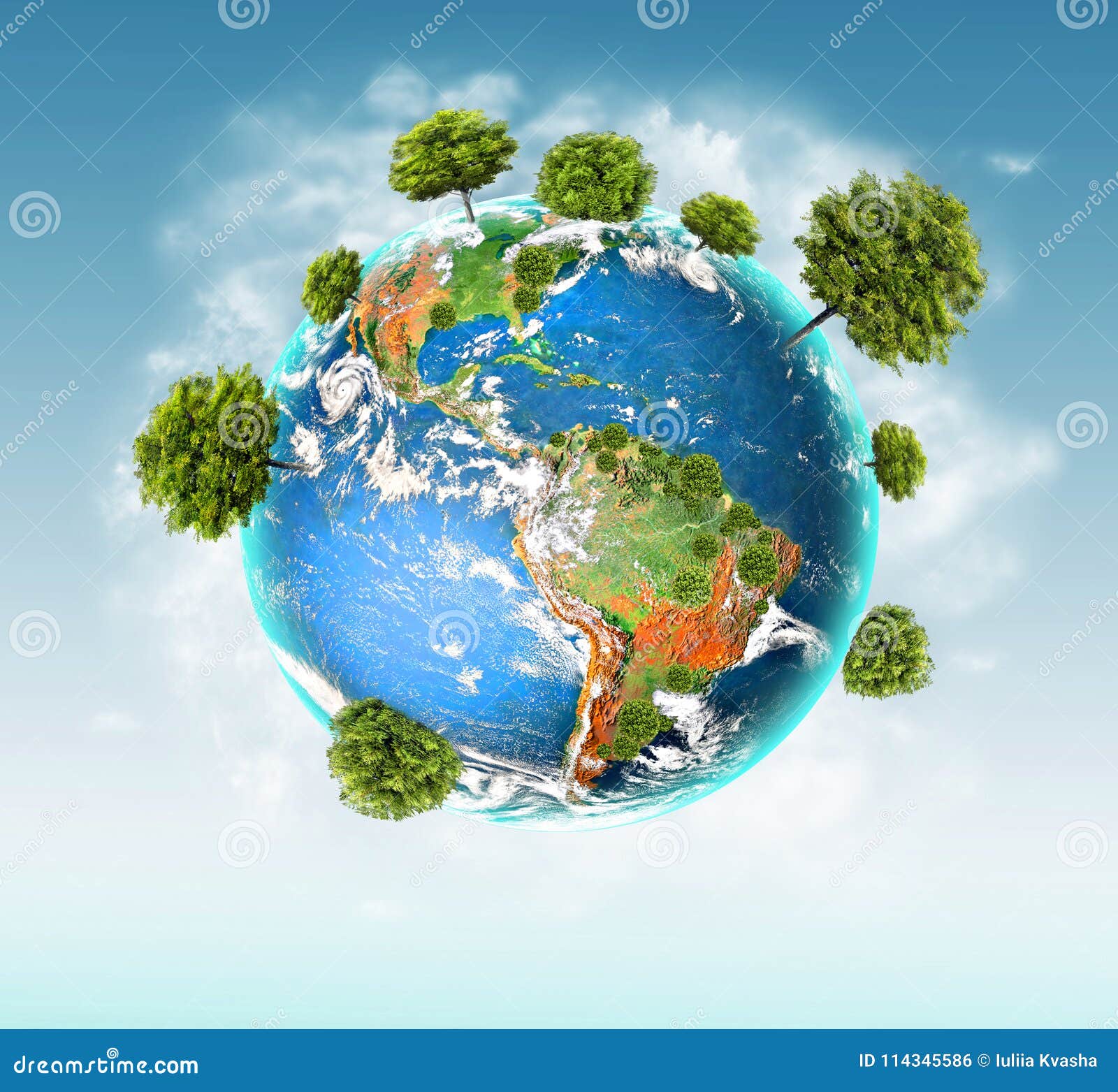 Concept écologique De Lenvironnement Avec La Culture Des Arbres La