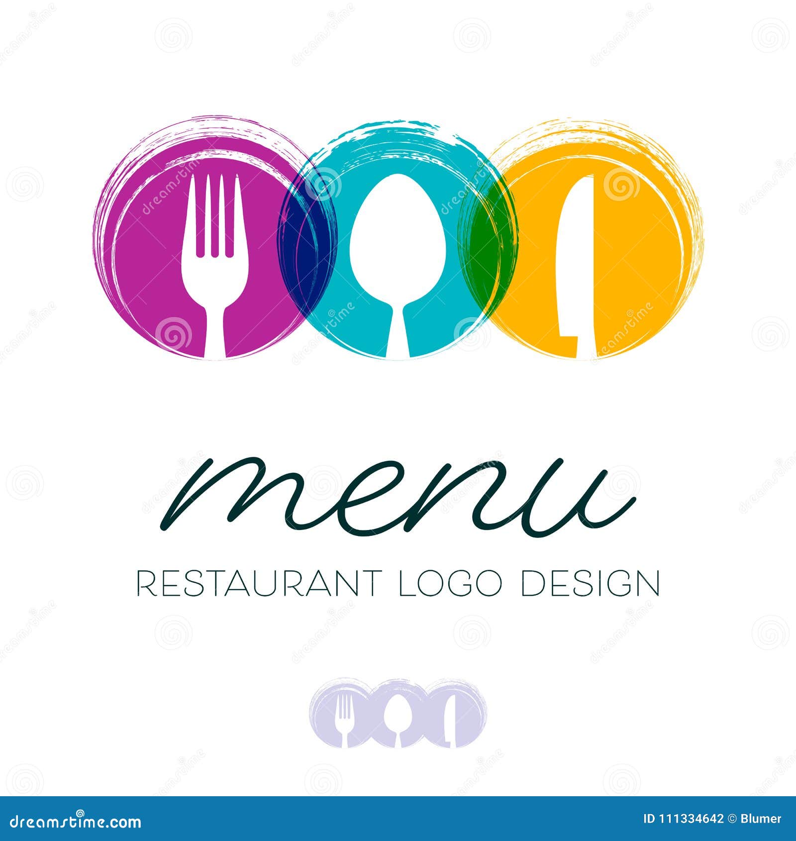 Conception Abstraite De Logo De Menu De Restaurant Illustration de ...
