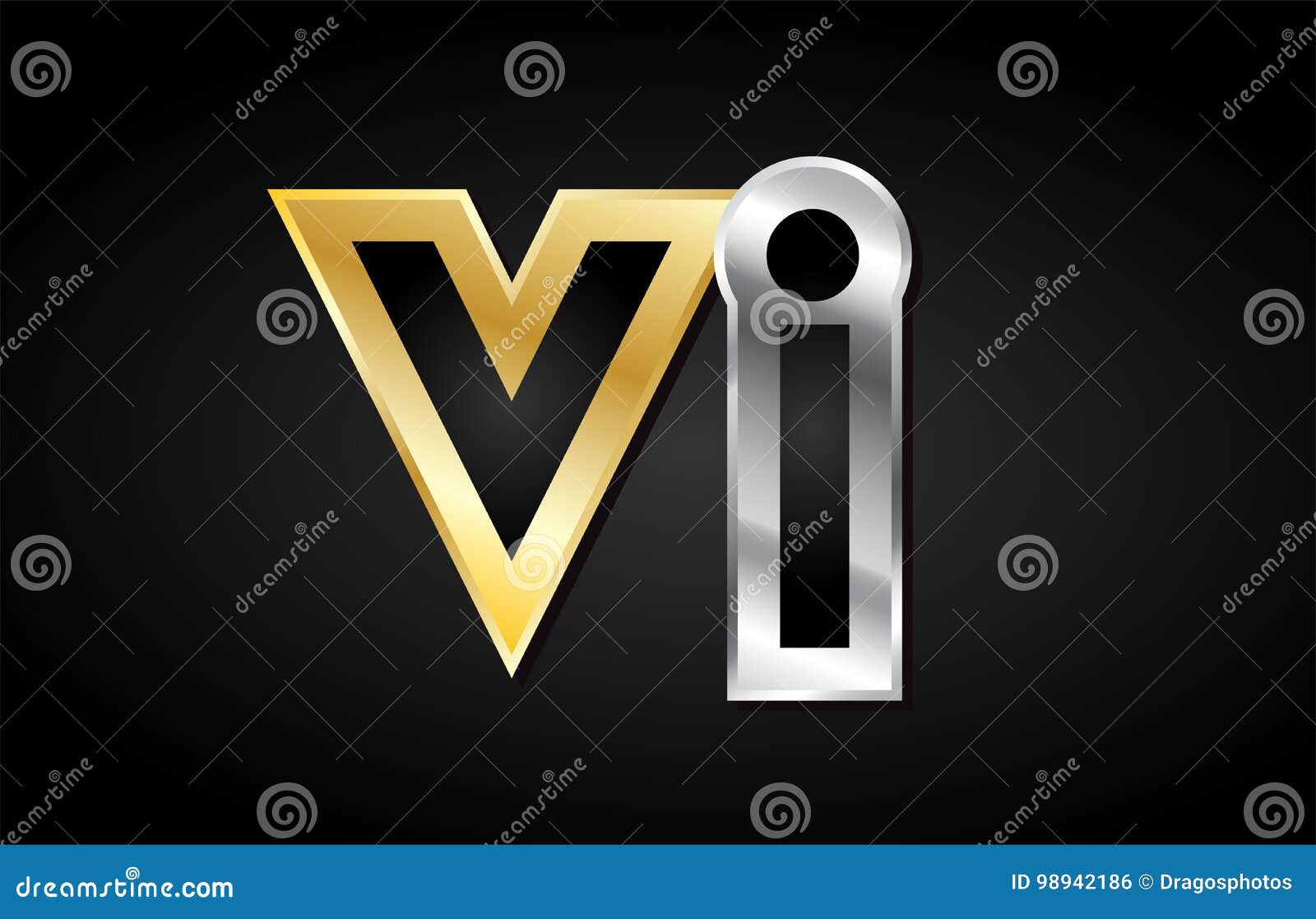 Conception Argentée D'alphabet D'icône De Logo De Joint De Lettre D'or ...