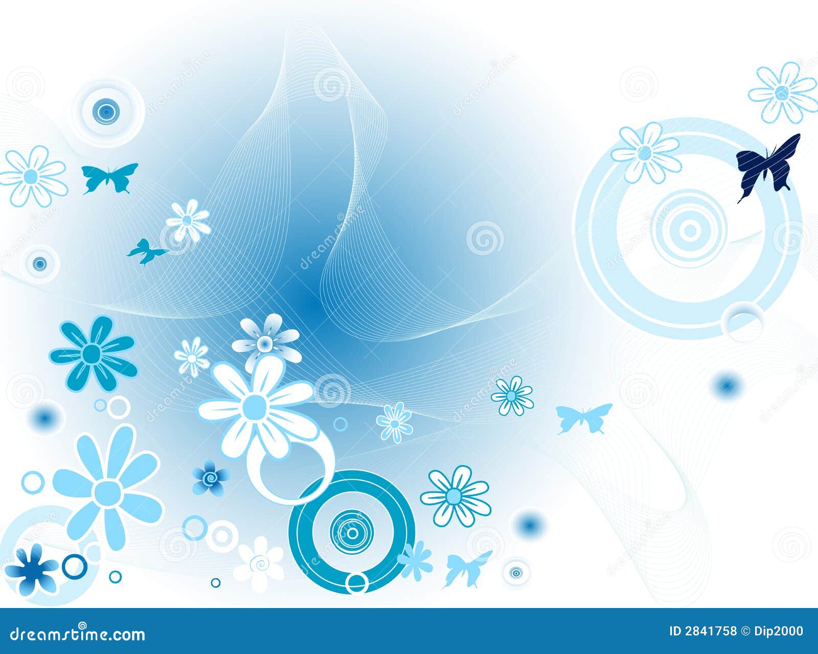 Conception avec des fleurs illustration de vecteur. Illustration du ...