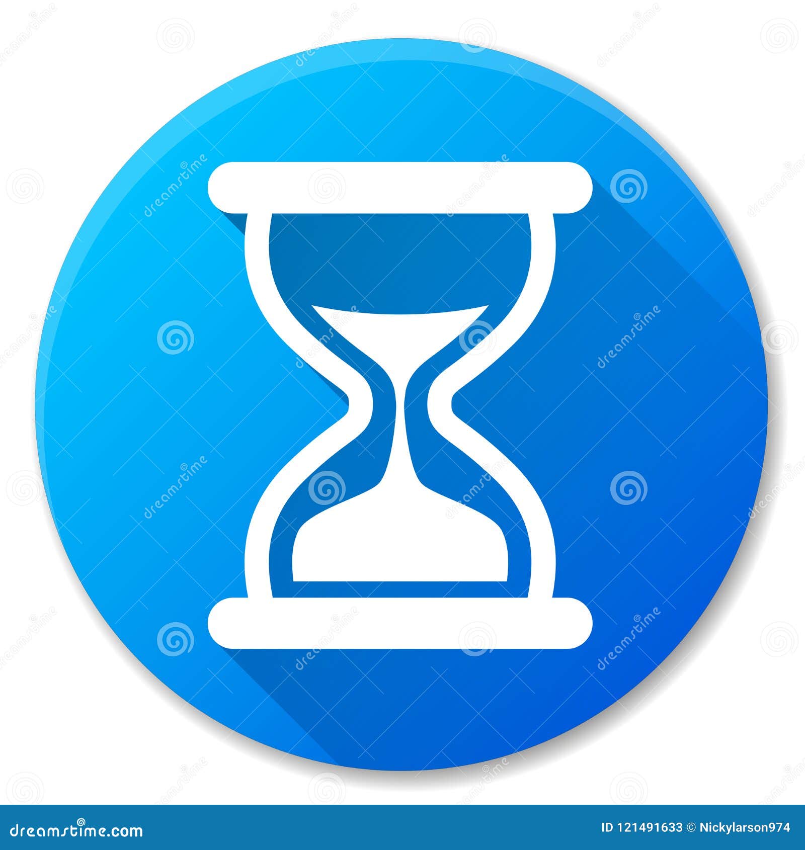 Conception Bleue D'icône De Cercle De Sablier Illustration de Vecteur ...