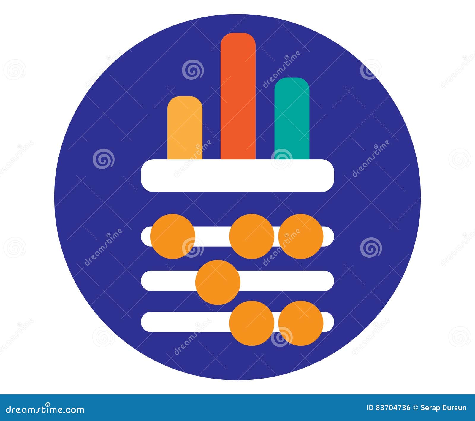 Conception D'abaque Et De Diagramme Illustration de Vecteur ...