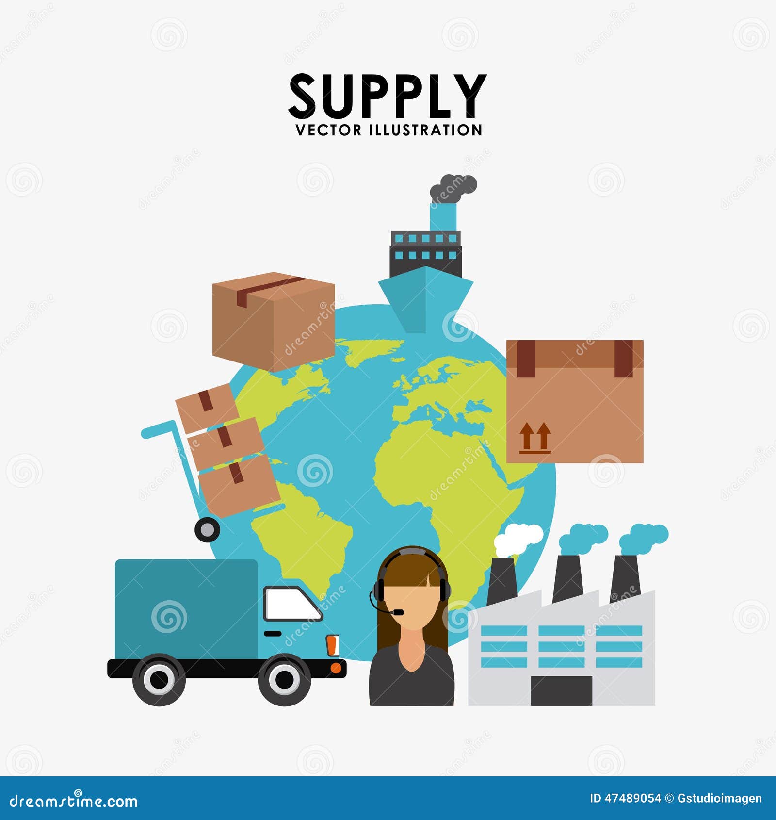 Conception D'approvisionnement Illustration de Vecteur - Illustration ...