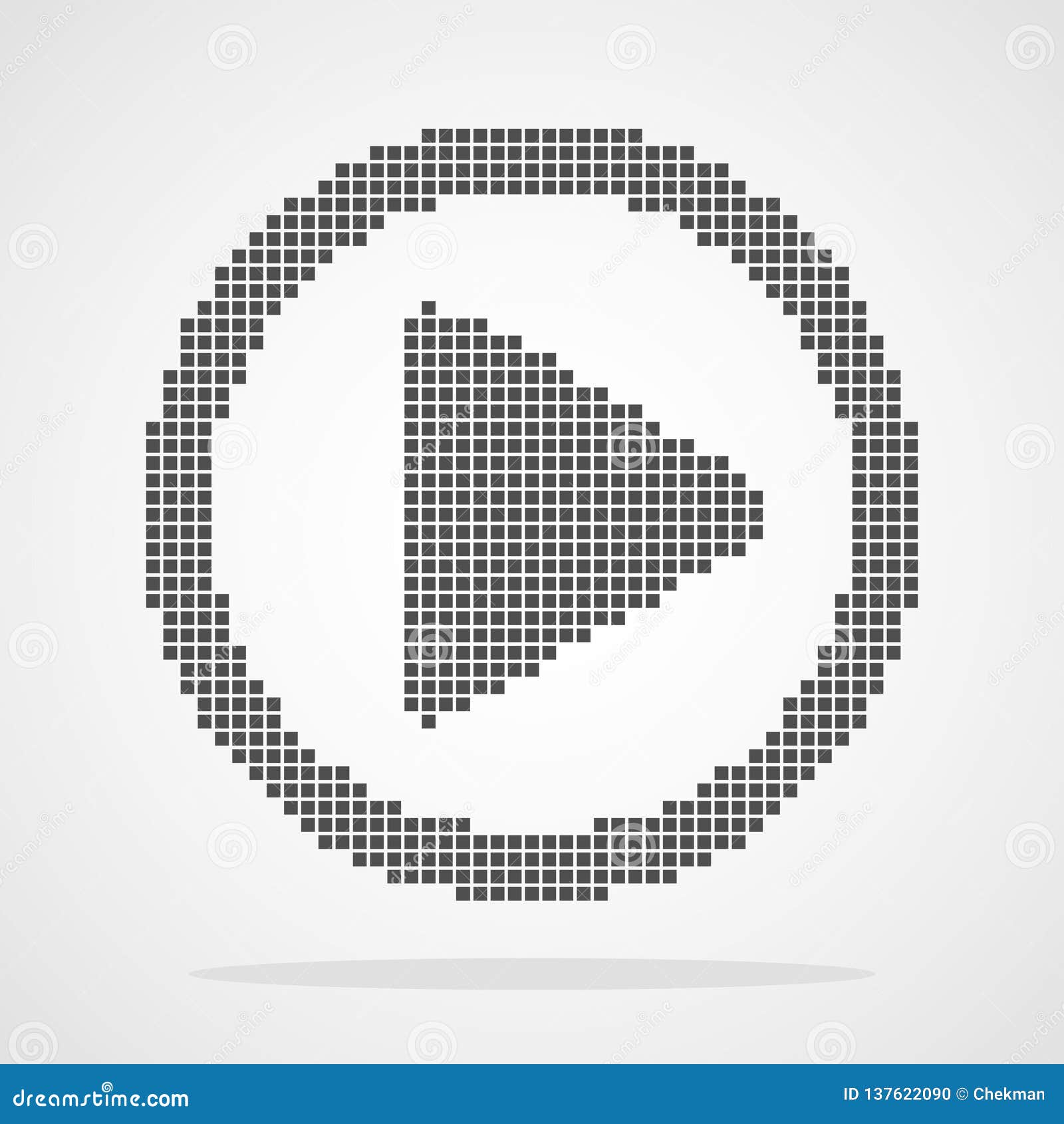 Conception D'art De Pixel De Bouton De Jeu Illustration De Vecteur ...