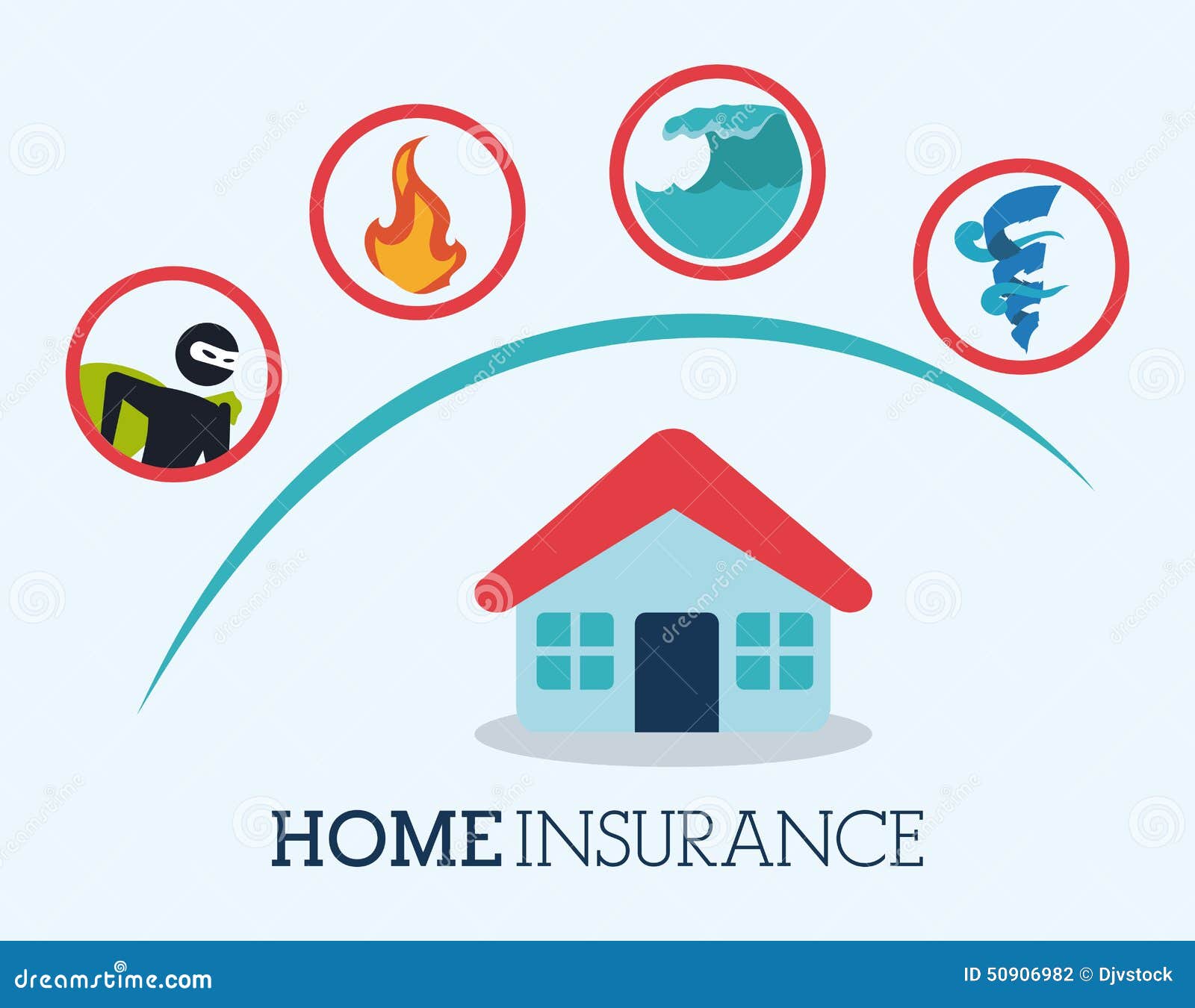 Conception D'assurance, Illustration Illustration Stock - Illustration ...