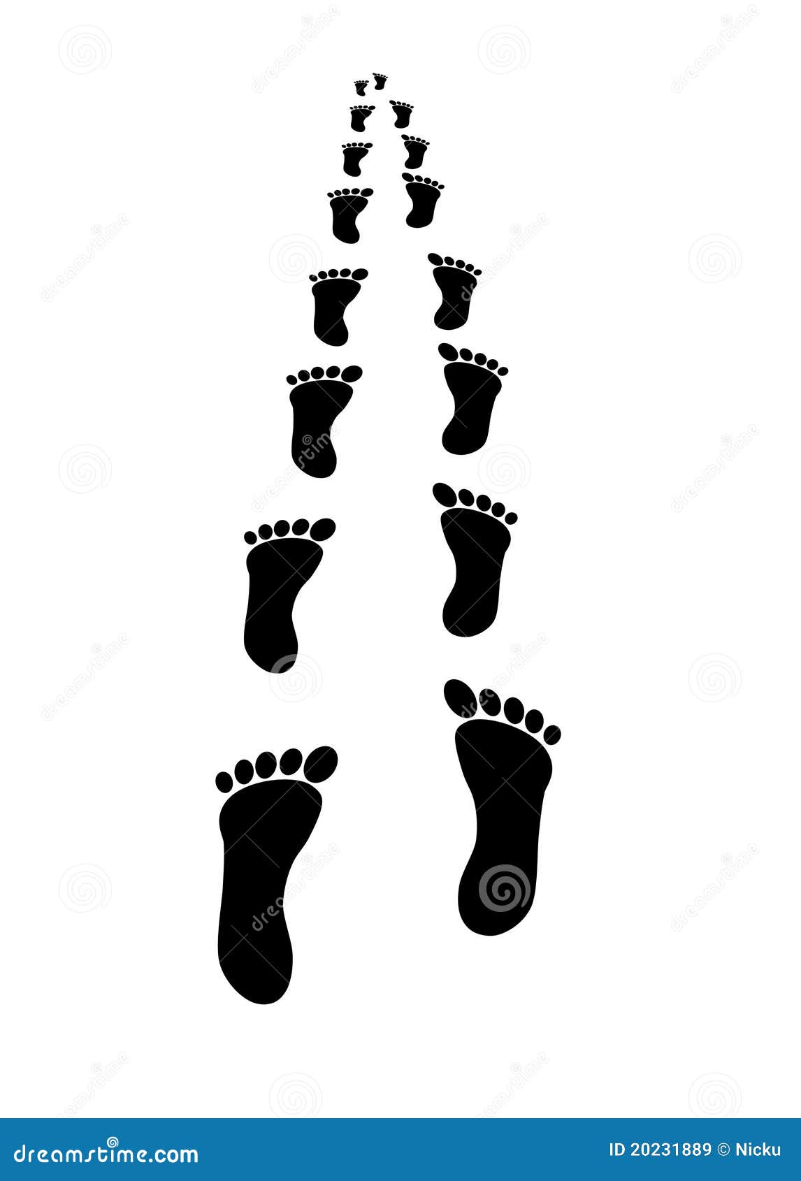 Conception D'illustration D'empreintes De Pas Illustration Stock ...