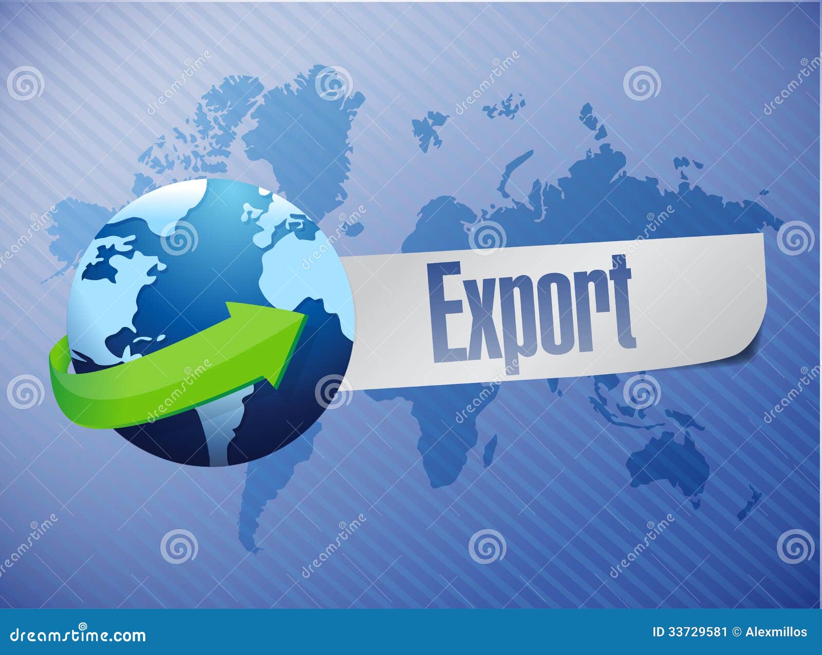 Conception D'illustration De Carte Du Monde D'exportation Image stock ...