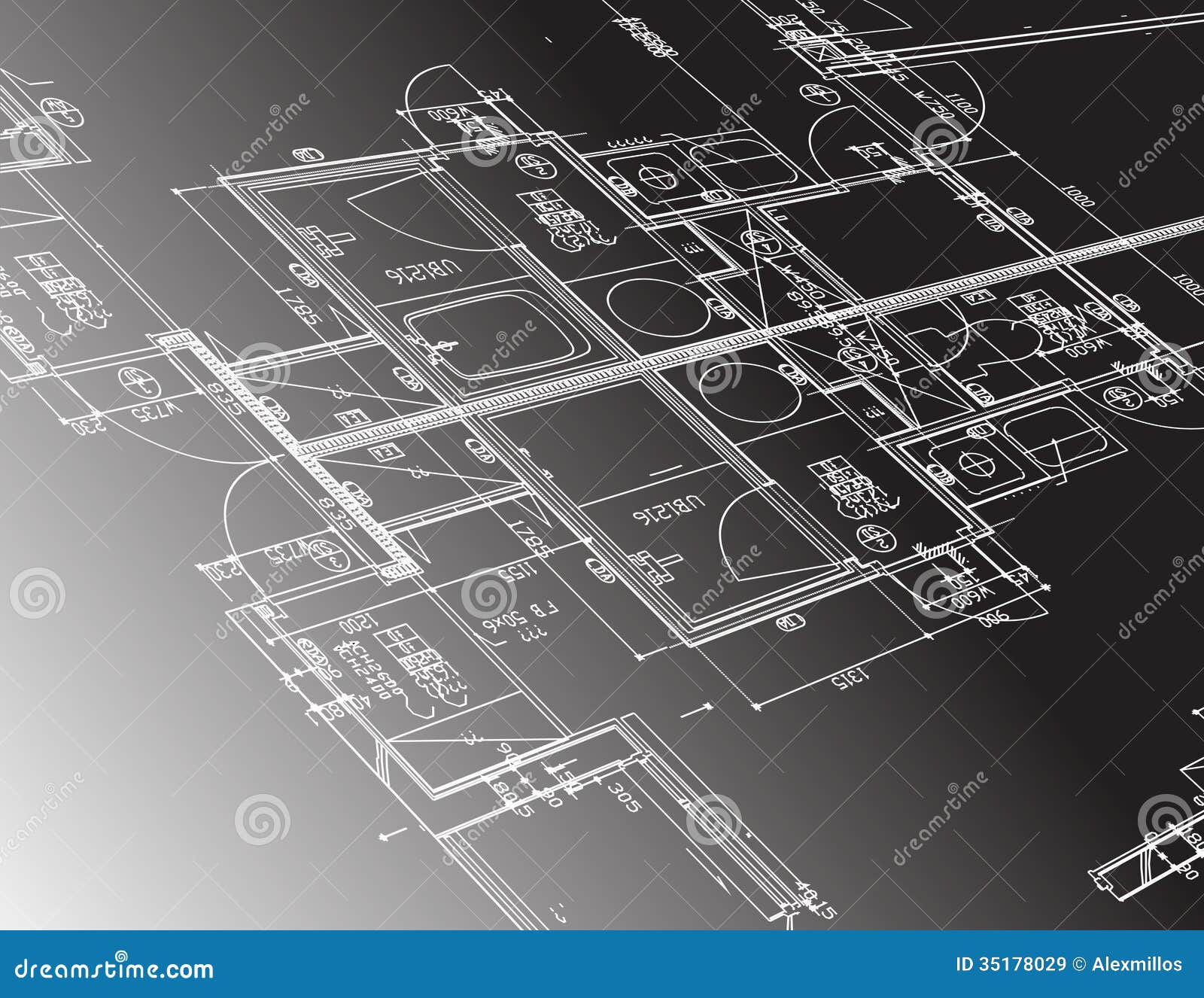 Conception D'illustration De Guide De Plan D'architecture Illustration ...