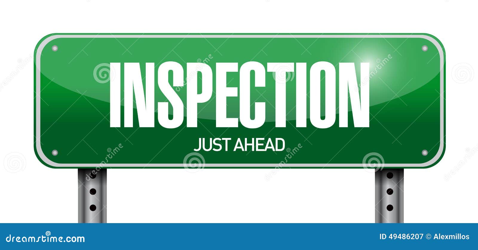 Conception D'illustration De Panneau Routier D'inspection Illustration ...