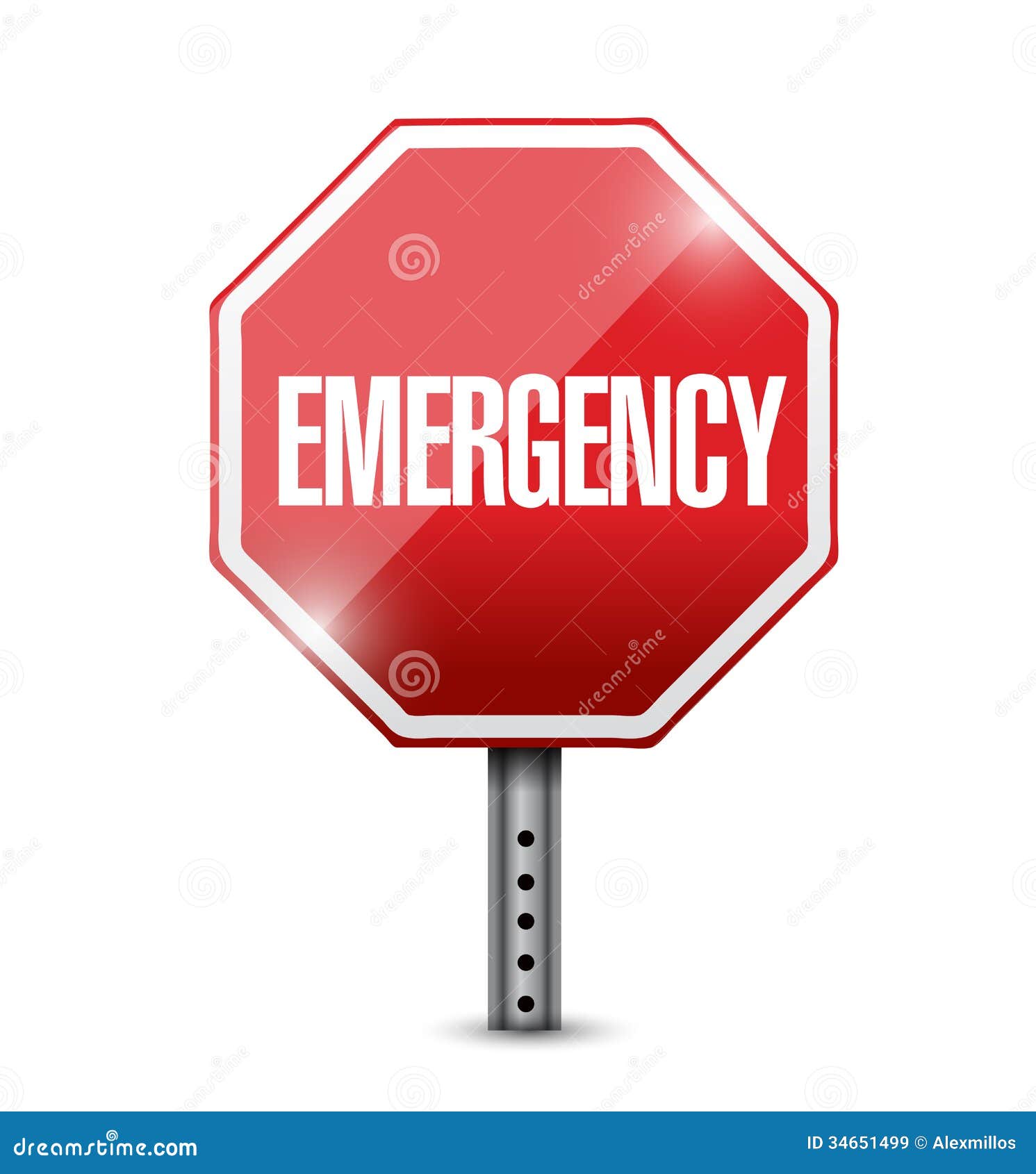 Conception D'illustration De Signe D'arrêt D'urgence Illustration Stock ...