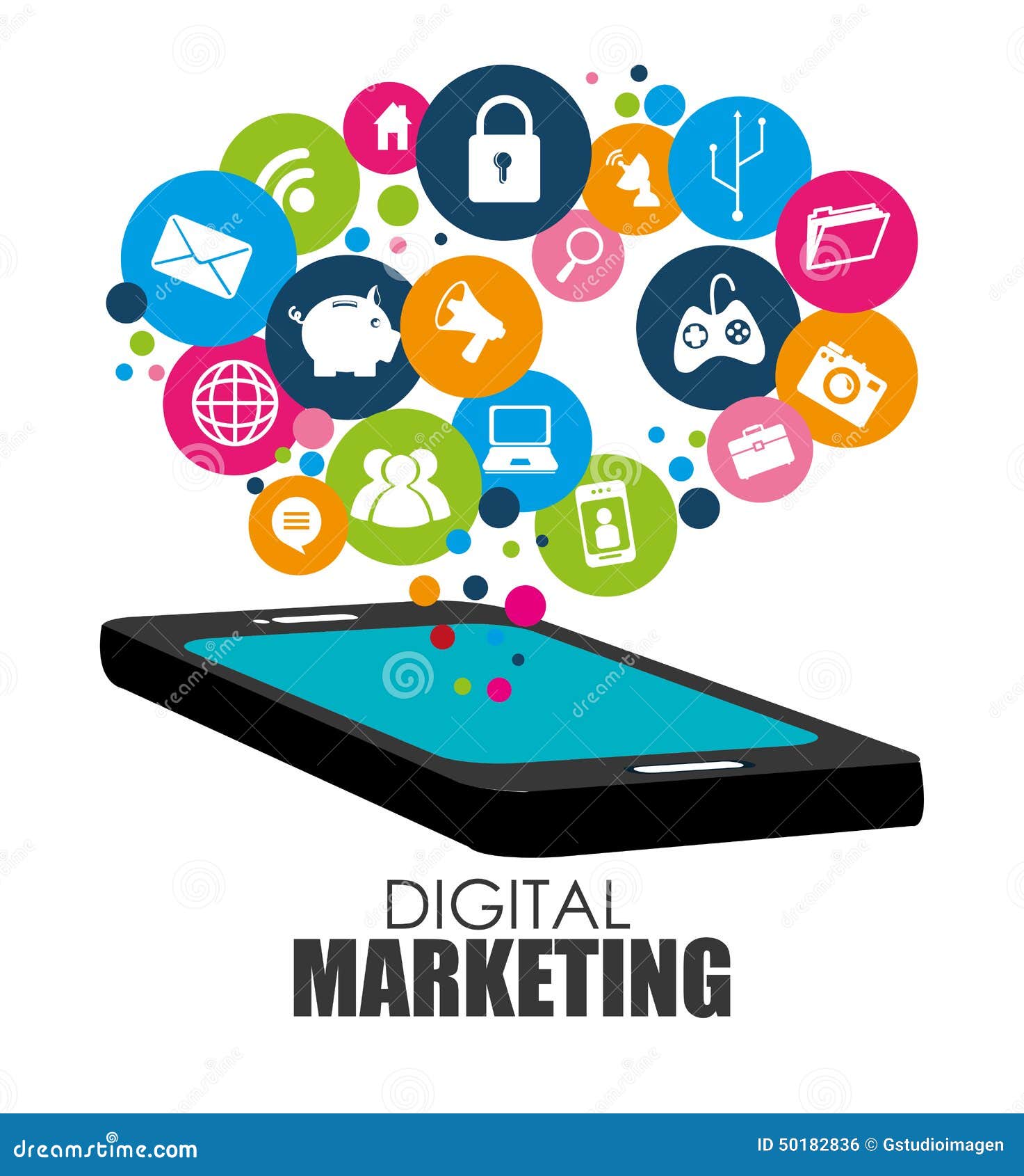 Conception De Commercialisation, Illustration De Vecteur Illustration ...