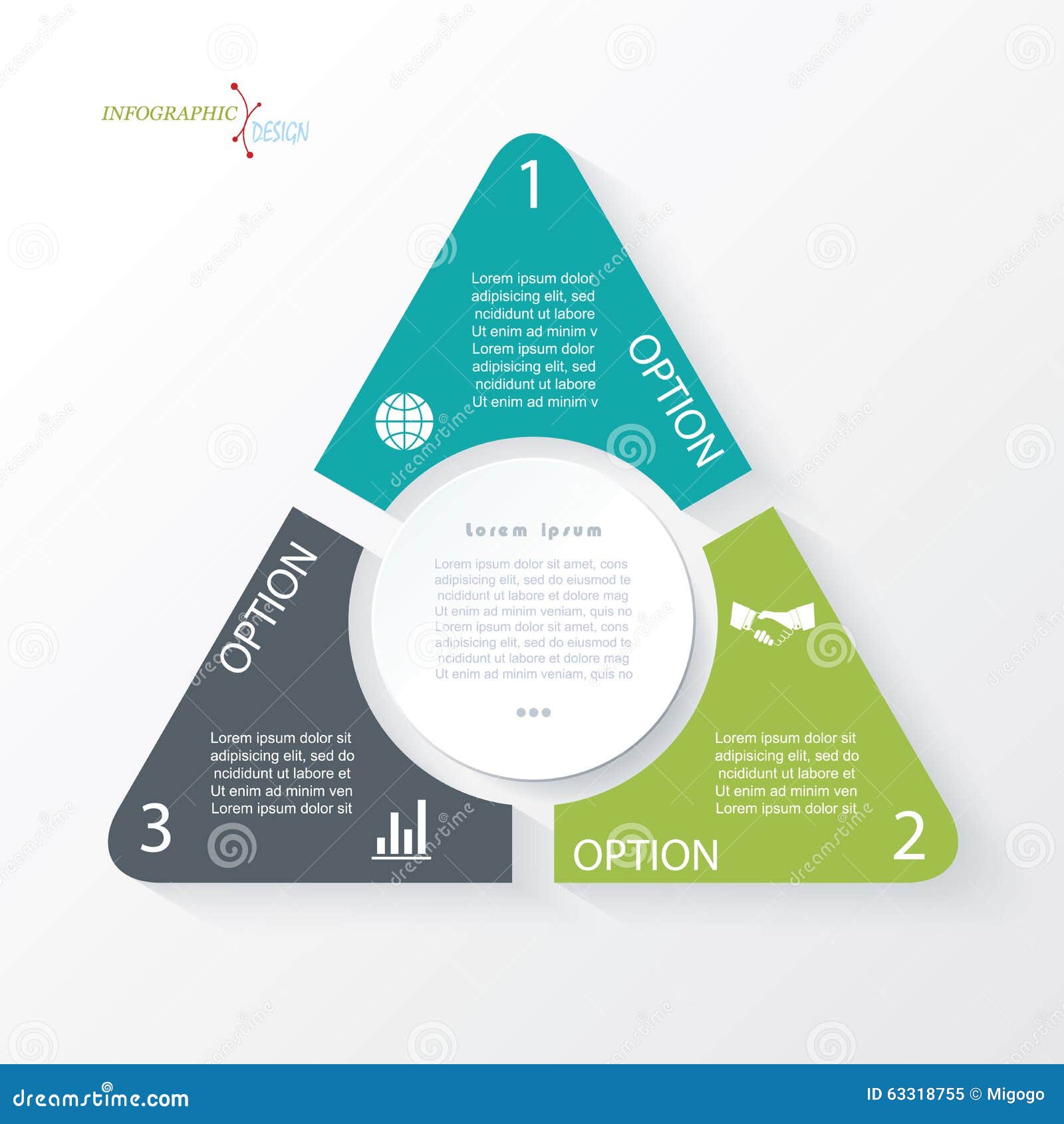 Conception De L'avant-projet D'affaires Avec La Triangle Et 3 Segments ...