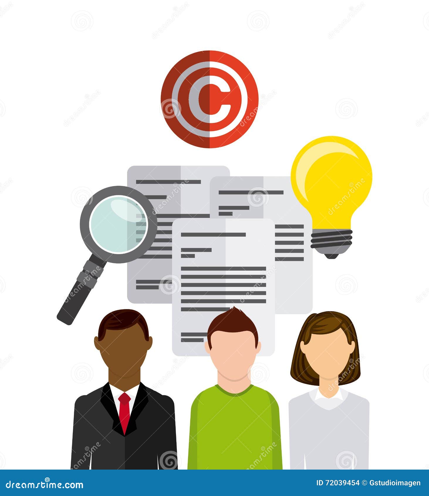 Conception De L'avant-projet De Copyright Illustration Stock ...