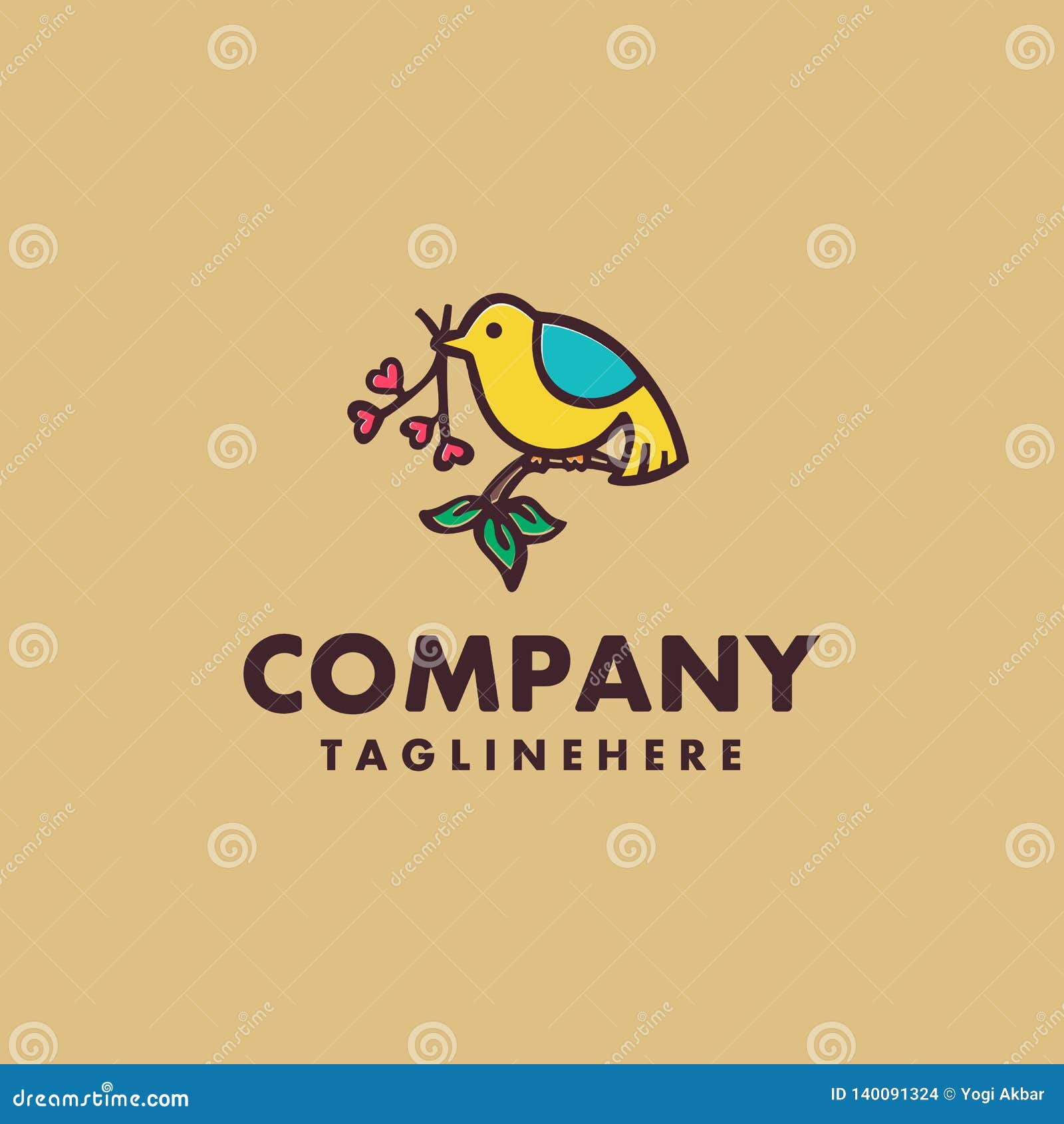 Conception De L'avant-projet De Logo De Handrawn D'oiseau Illustration ...