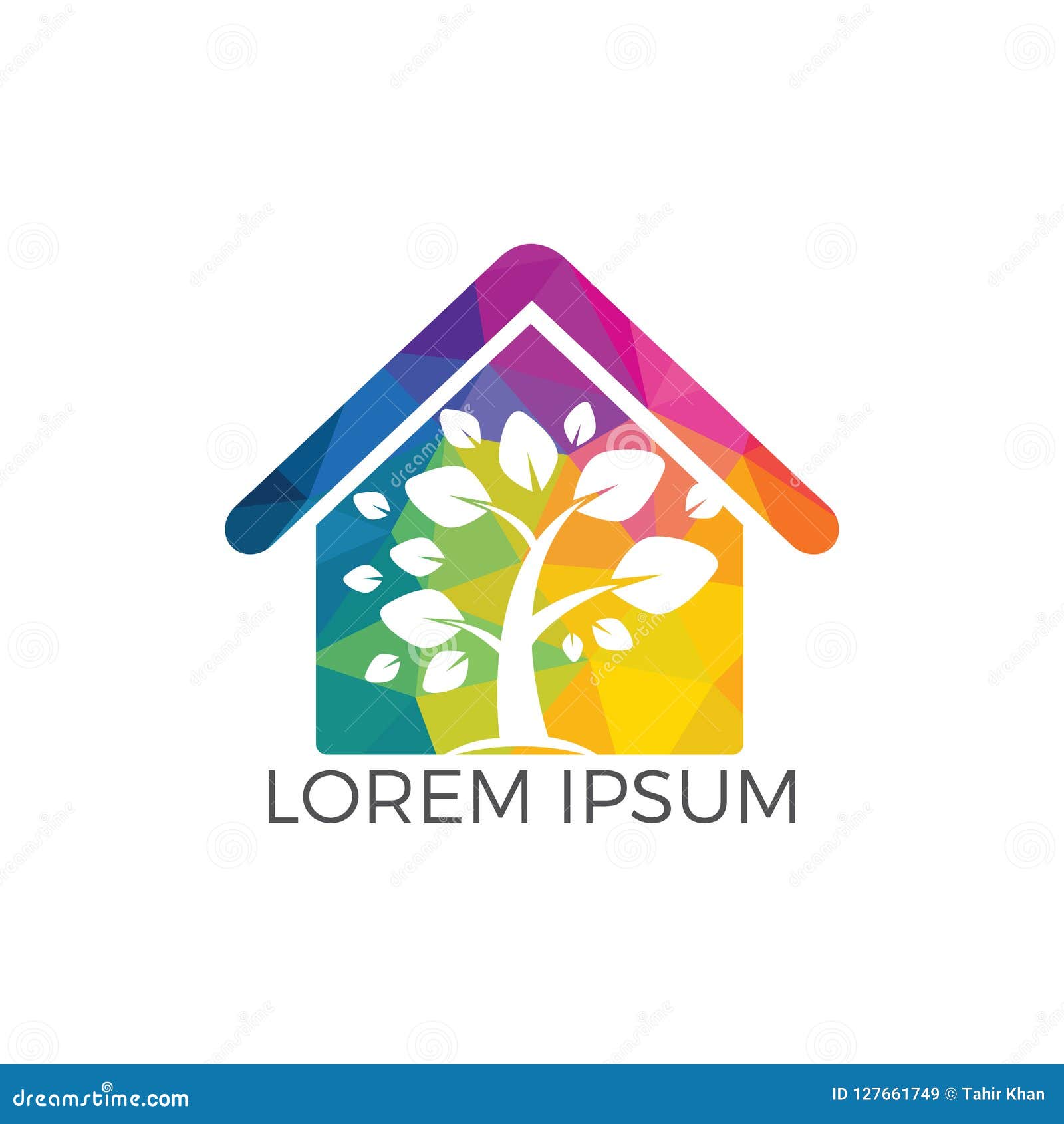 Conception De Logo De Cabane Dans Un Arbre Illustration de Vecteur ...