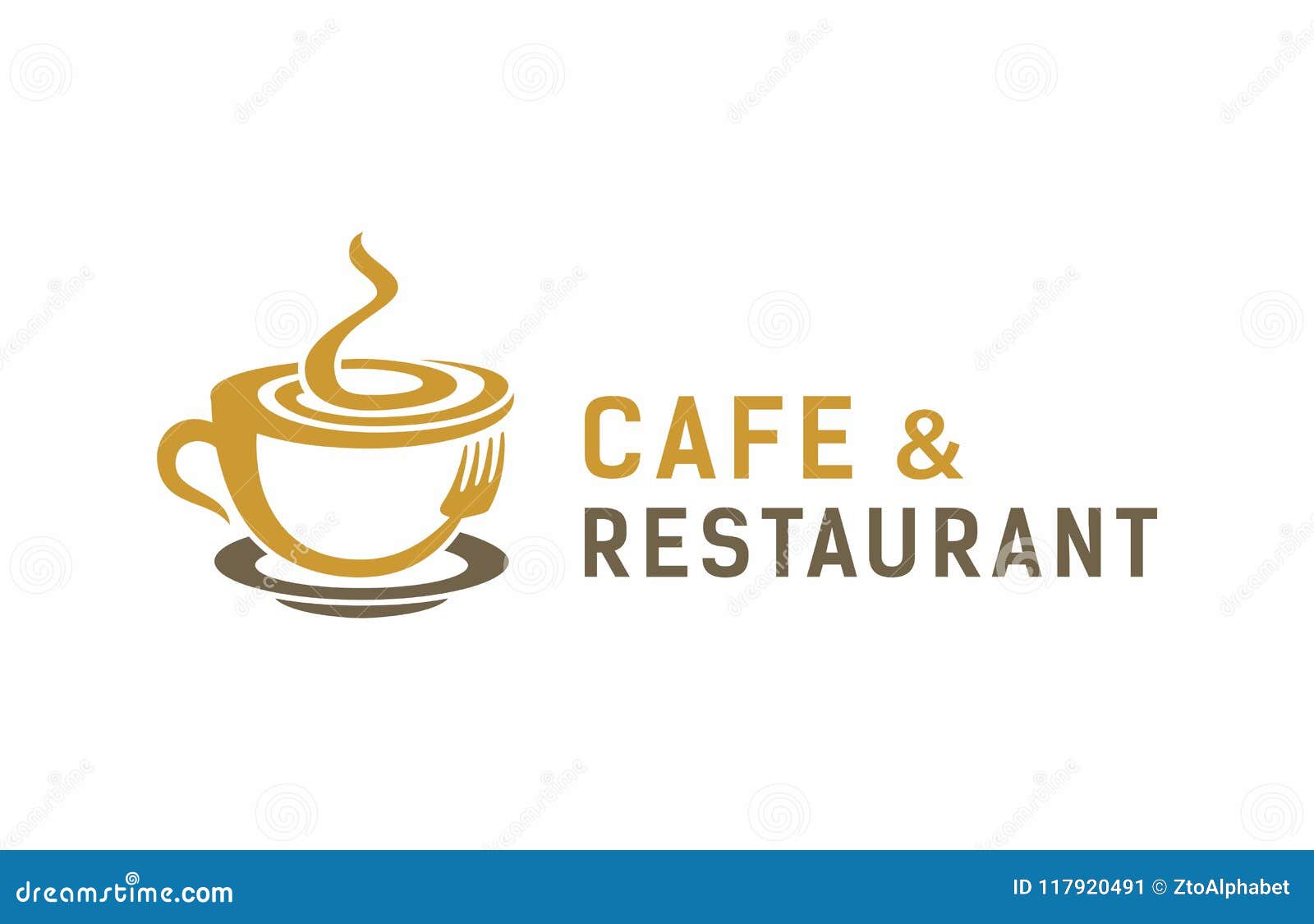 Conception De Logo De Café Et De Restaurant Illustration de Vecteur ...