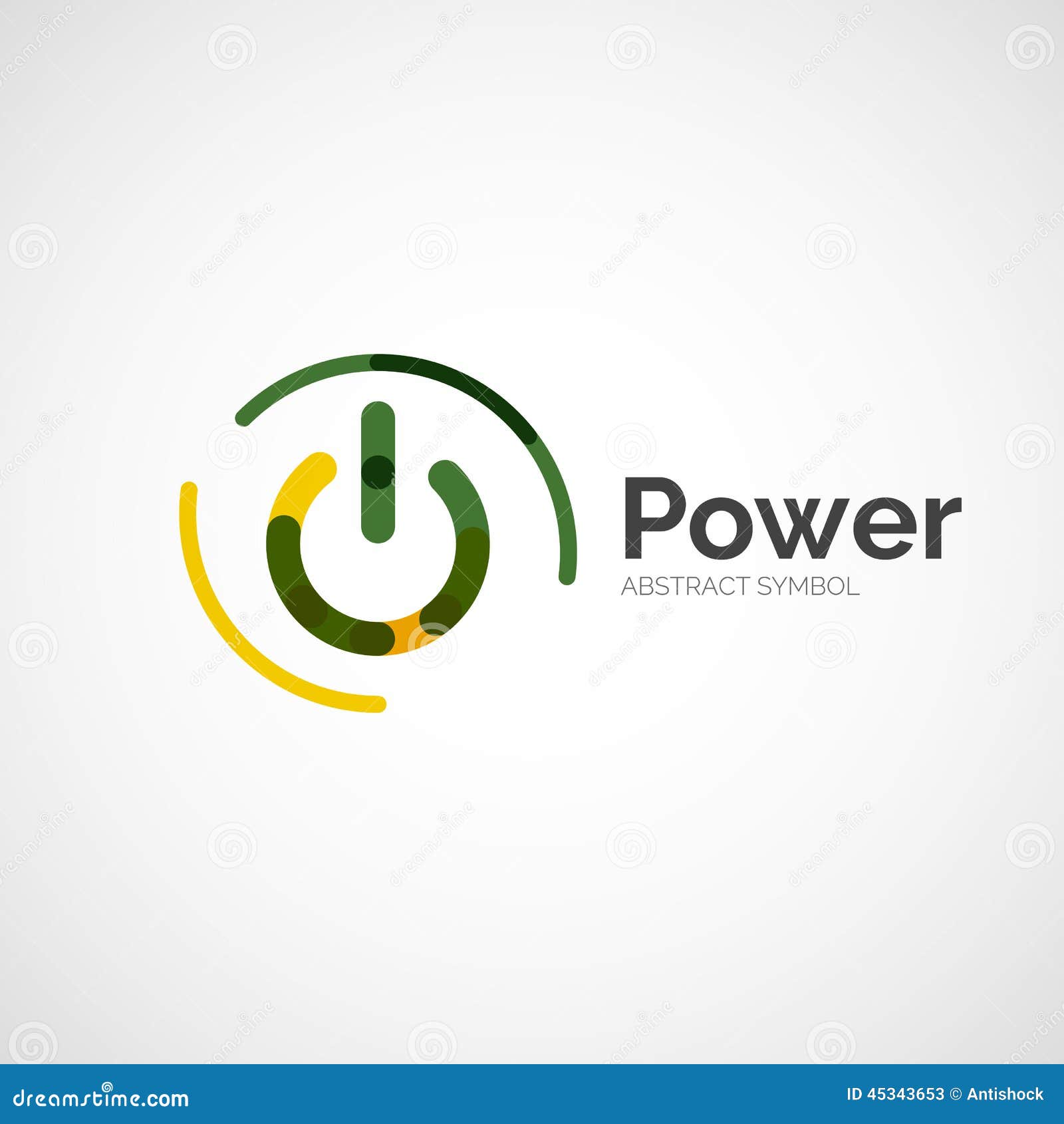 Conception De Logo De Bouton De Puissance Illustration de Vecteur ...