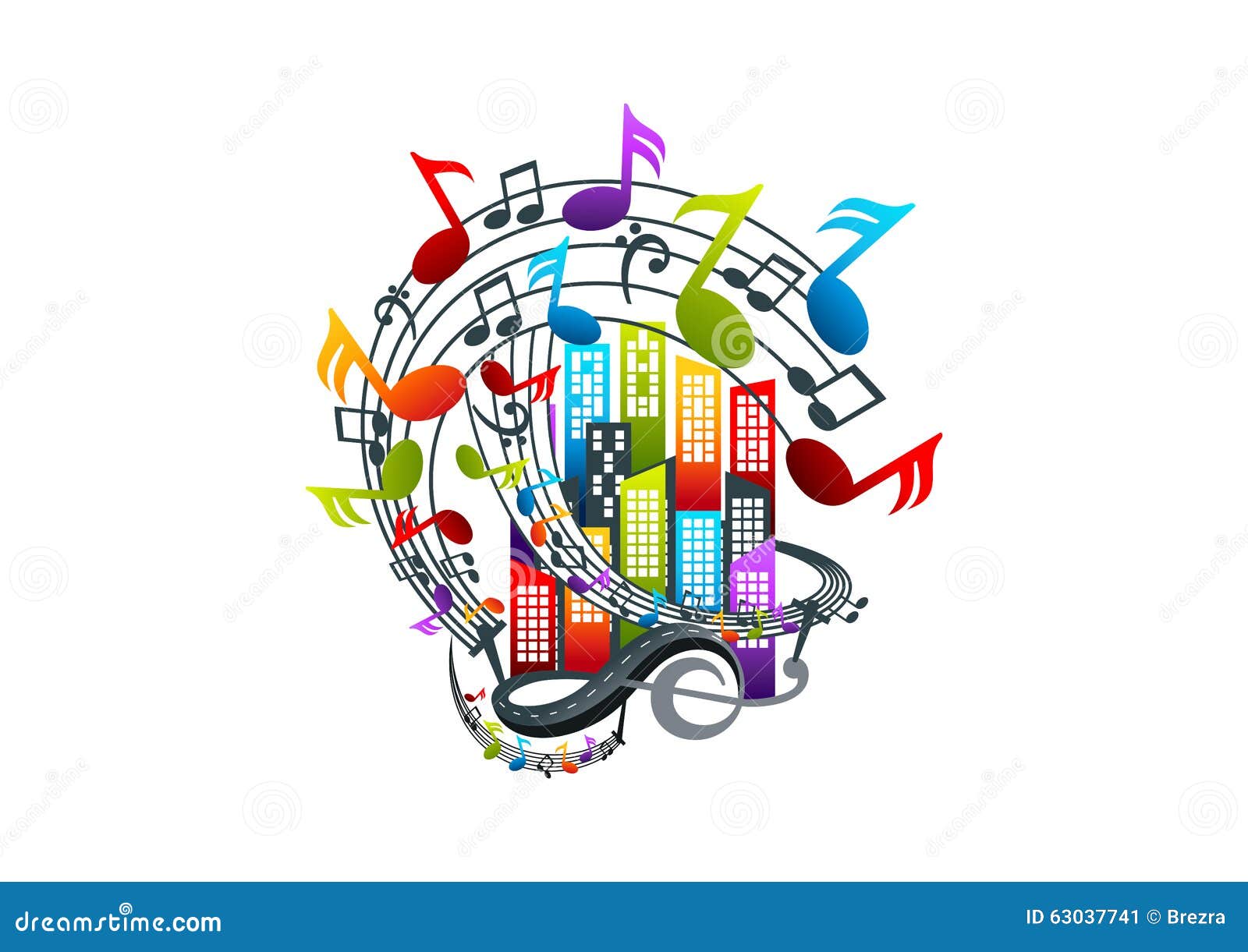 Conception De Logo De Musique Illustration de Vecteur - Illustration du ...