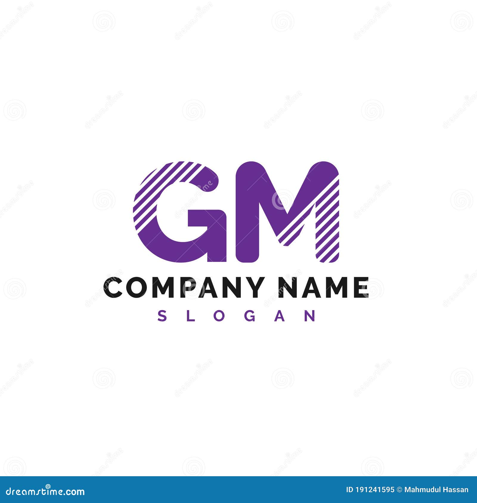 Conception De Logo De Lettre D'ogm. Vecteur D'illustration De Vecteur ...