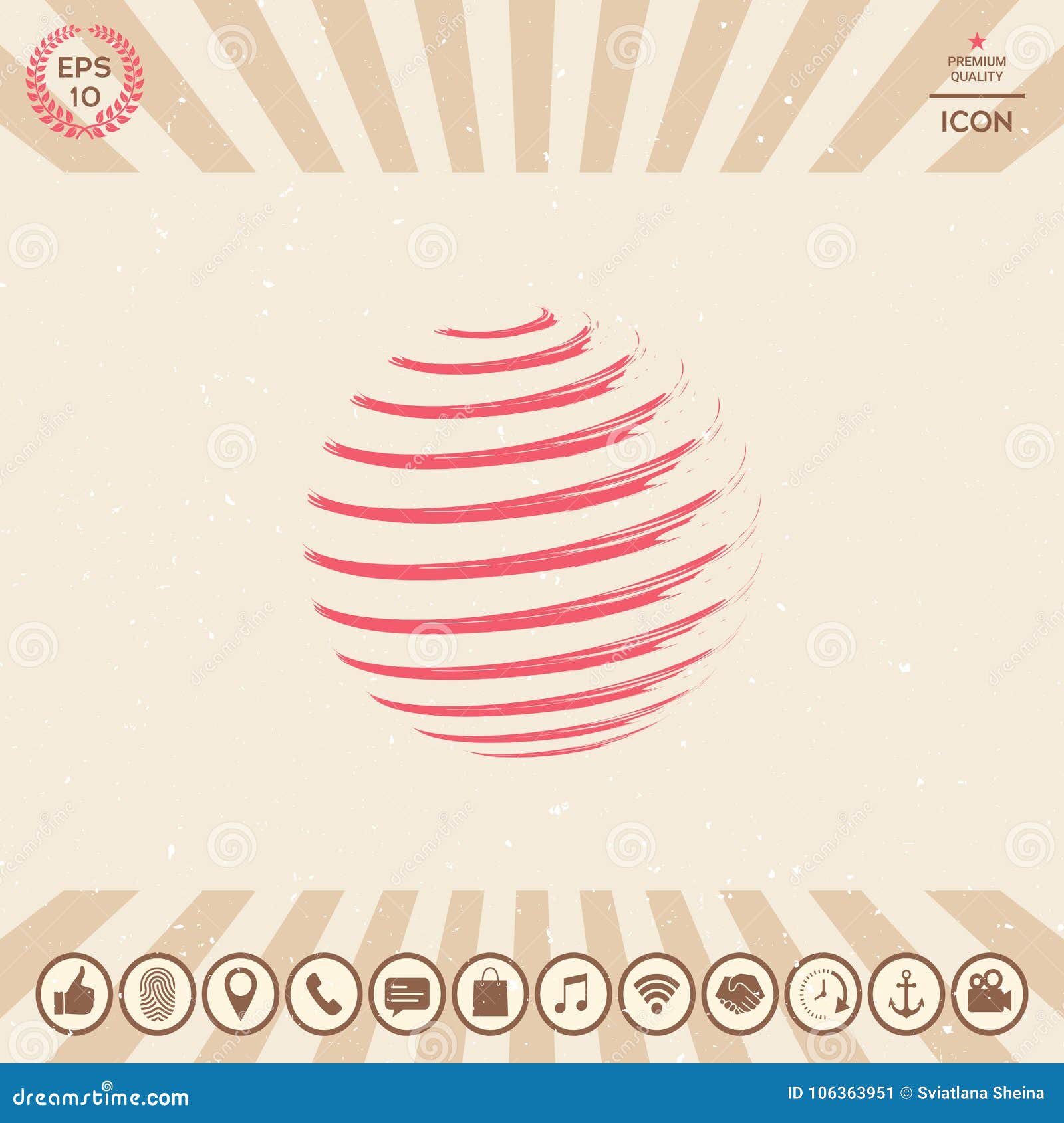 Conception De Logo De Symbole De La Terre Illustration de Vecteur ...