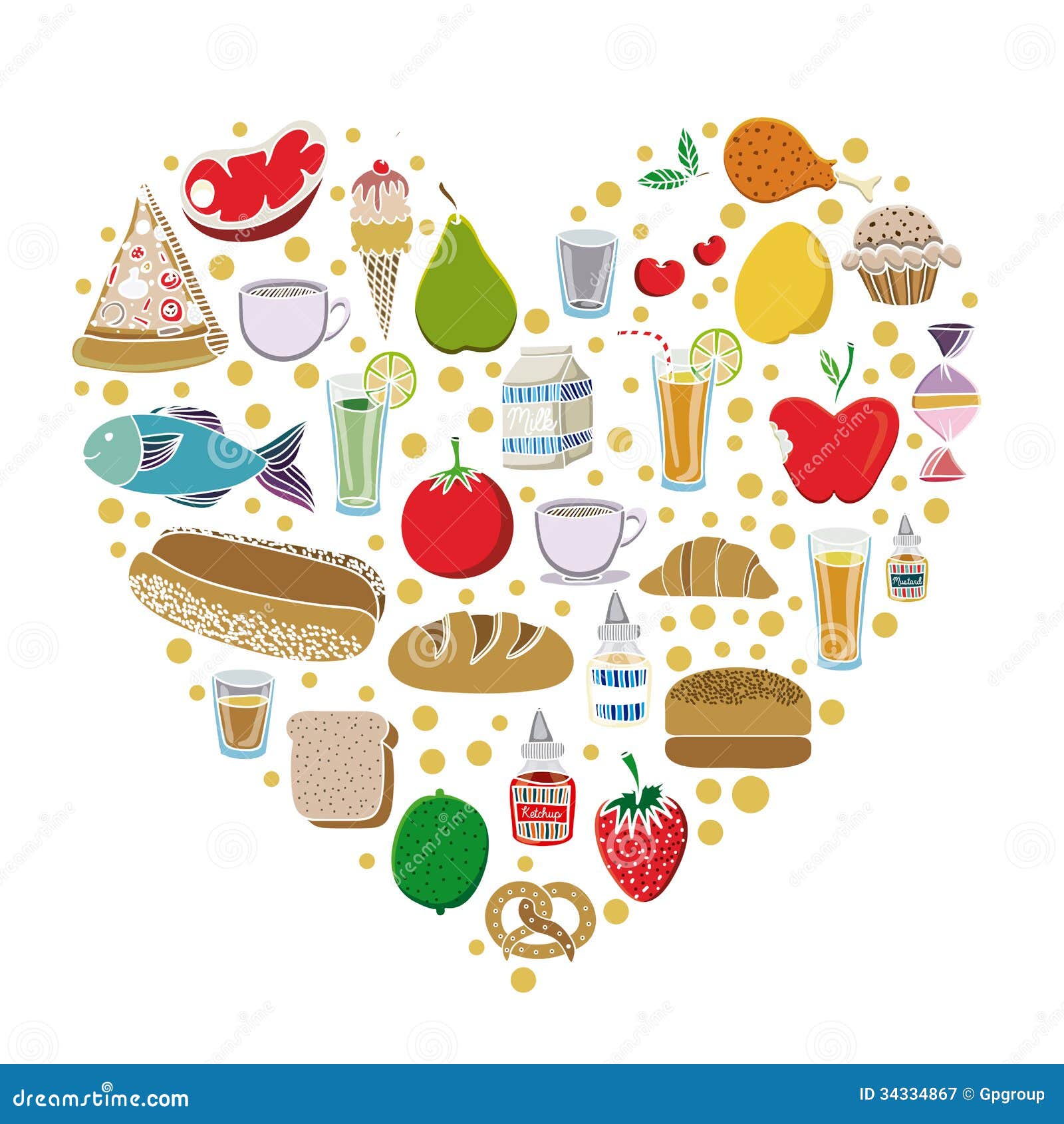 Conception de nutrition illustration de vecteur. Illustration du ...