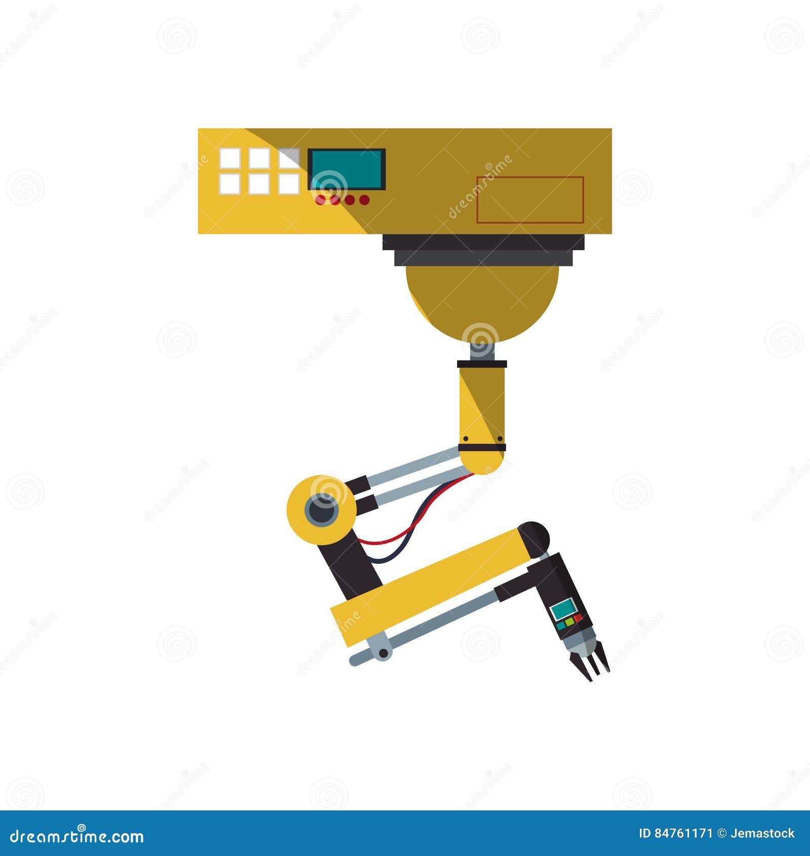 Conception De Robot Industriel Illustration de Vecteur - Illustration ...