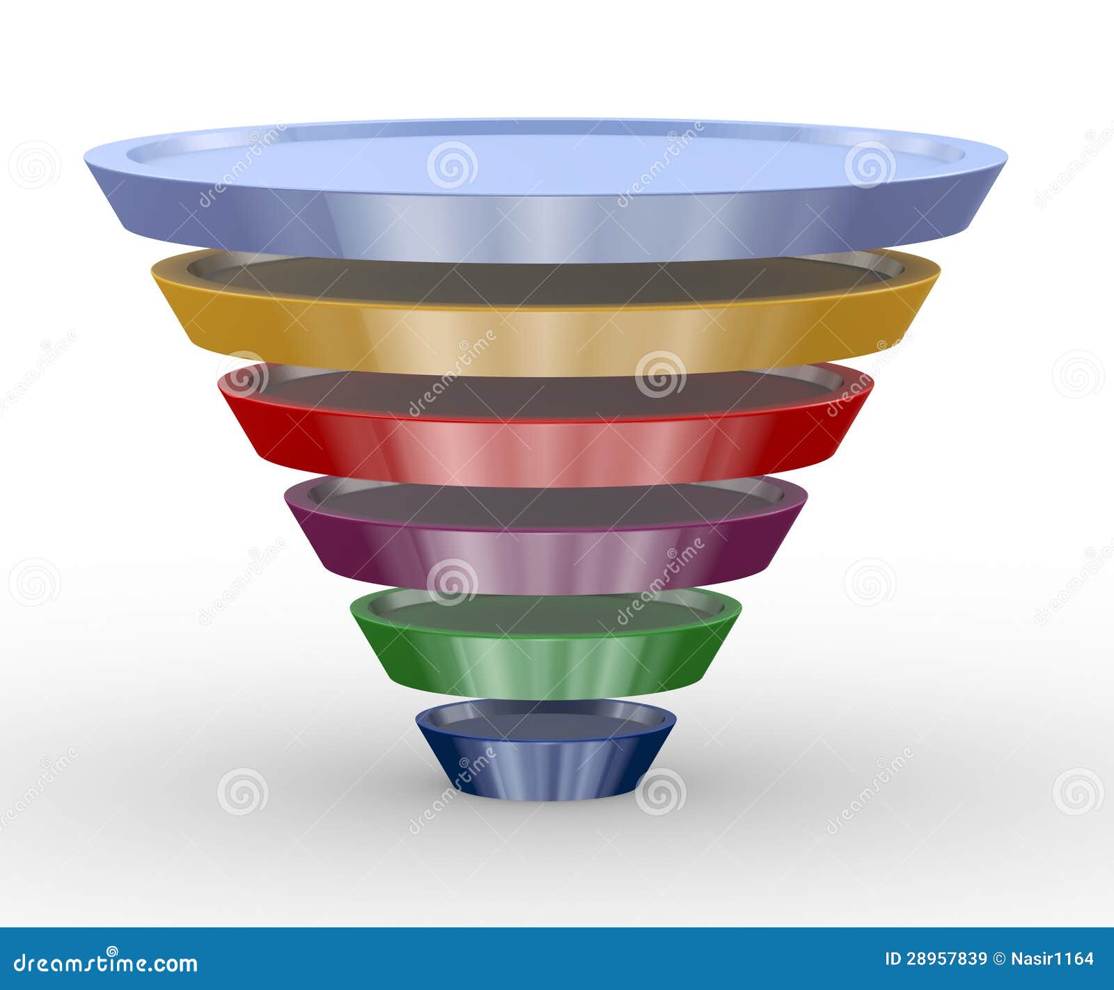 Conception De Structure De L'entonnoir 3d Illustration Stock ...