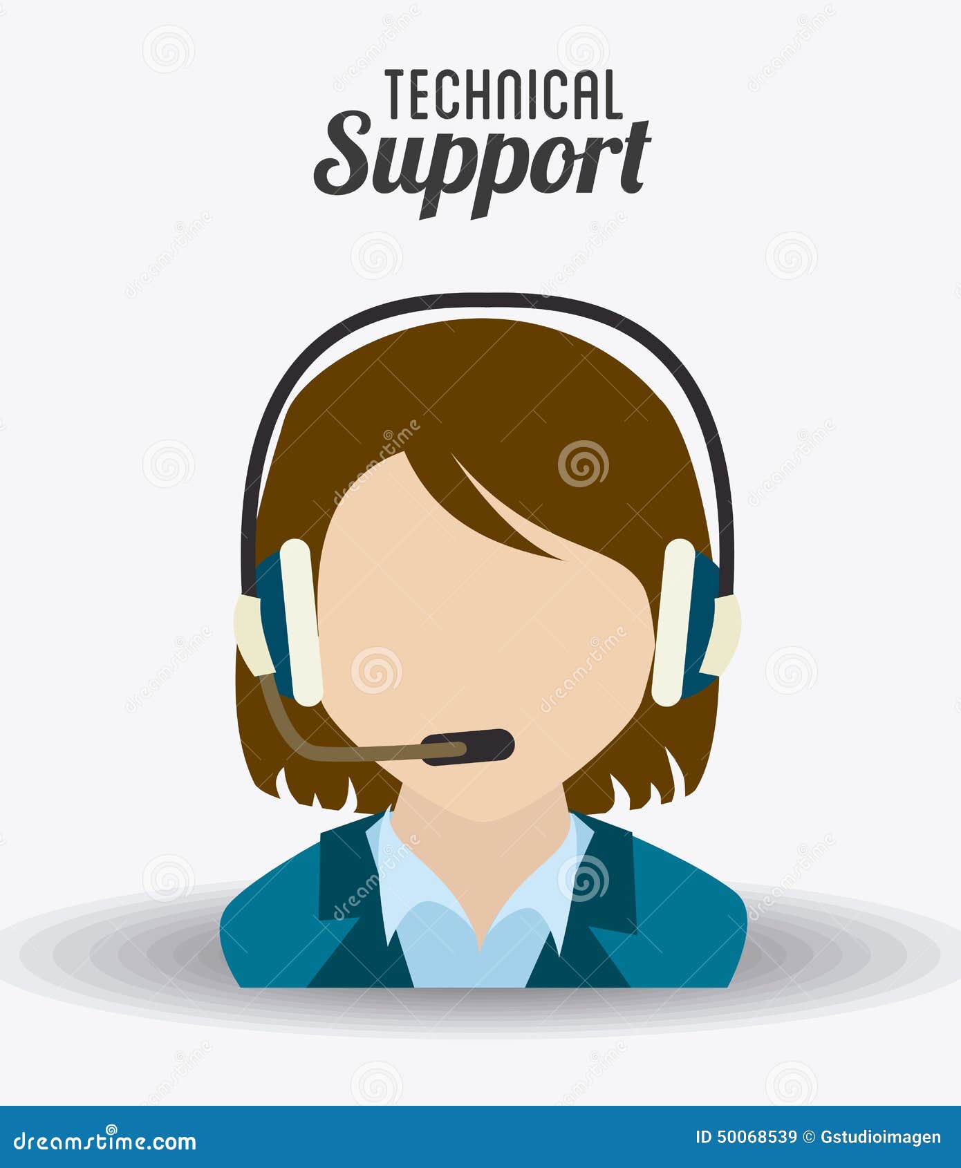 Conception De Support Technique, Illustration De Vecteur Illustration ...