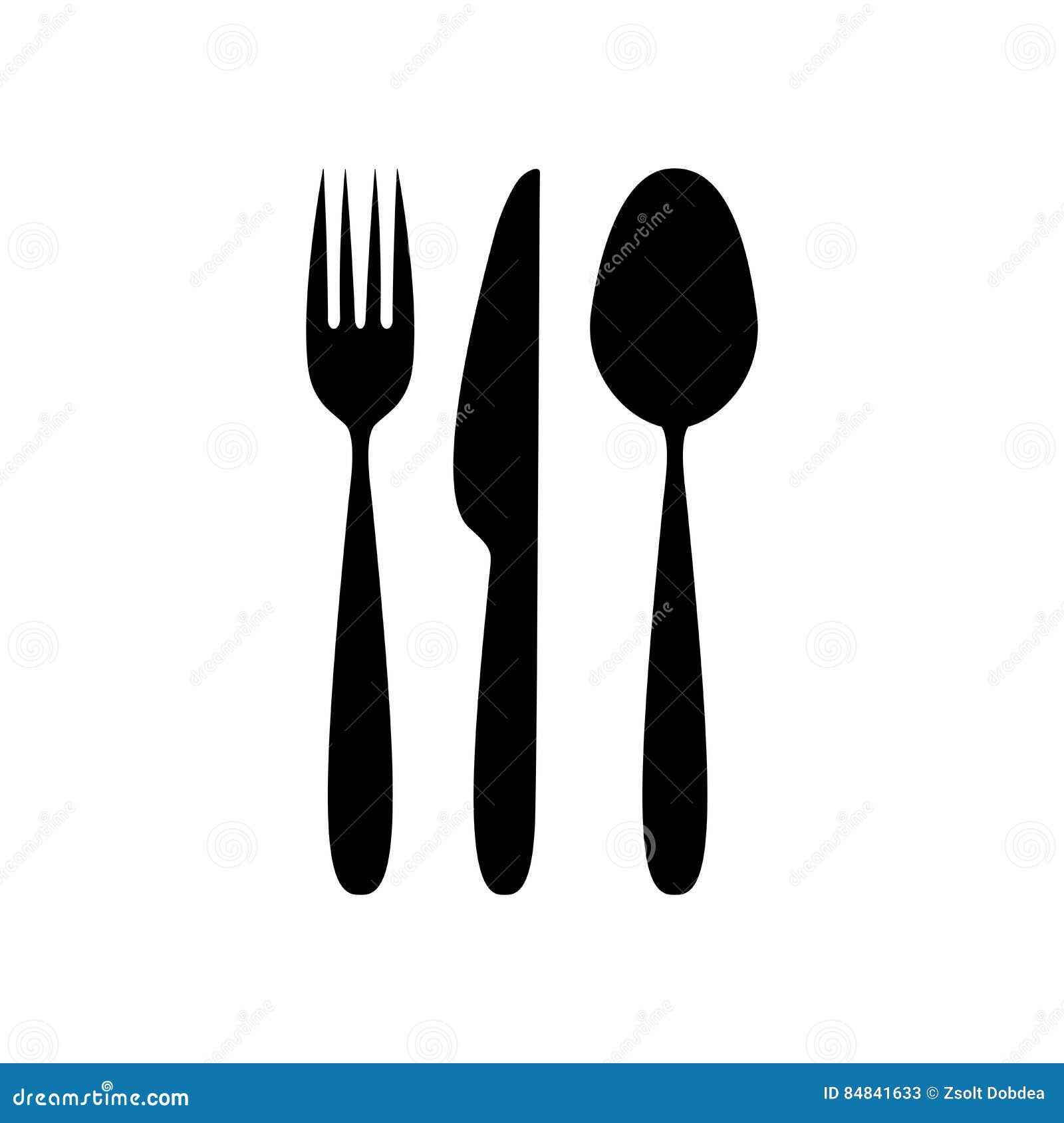 Conception De Vecteur D'icône De Couverts Illustration de Vecteur ...