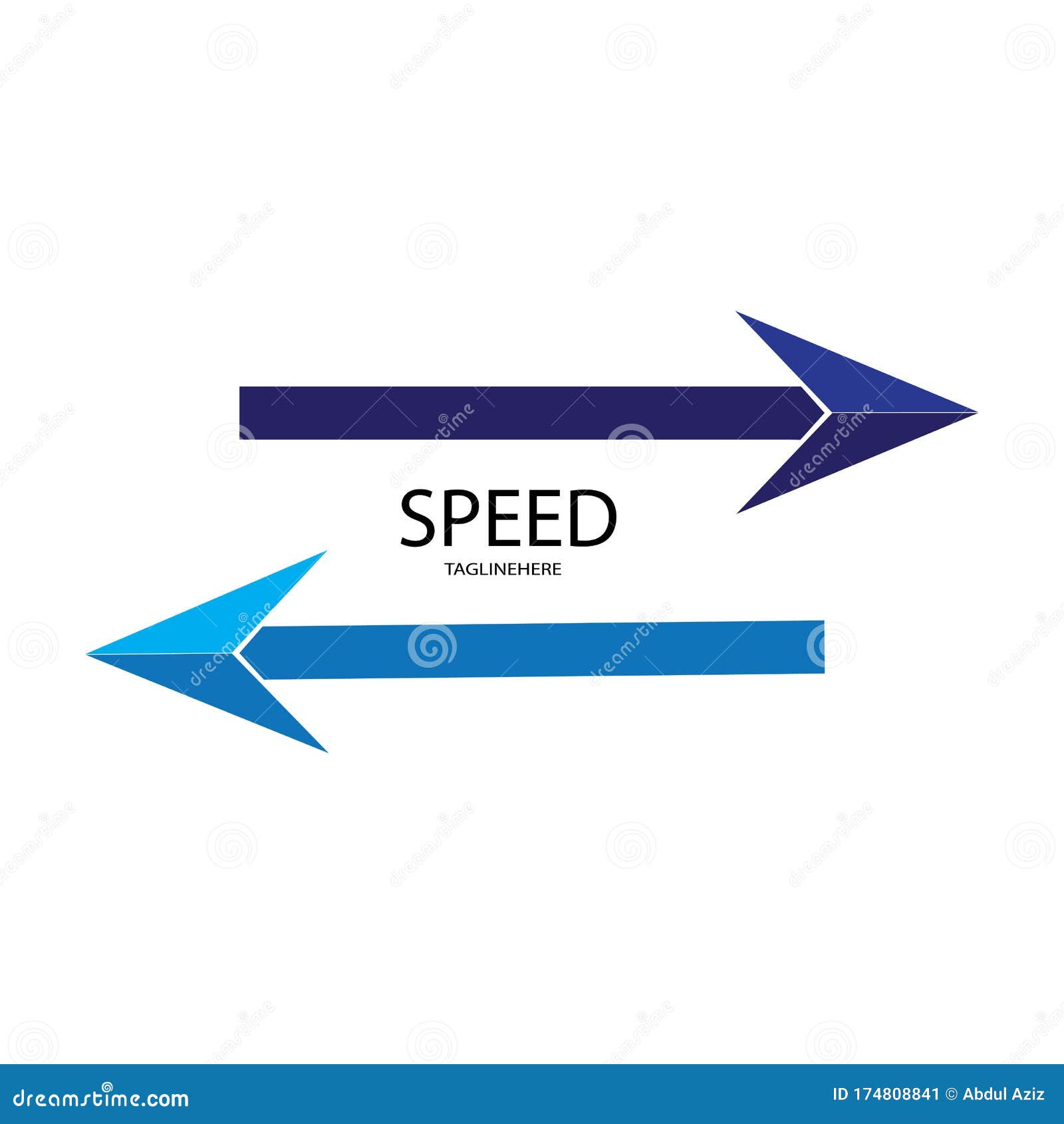 Conception De Vecteur De Logo Du Rythme Plus Rapide Illustration de ...