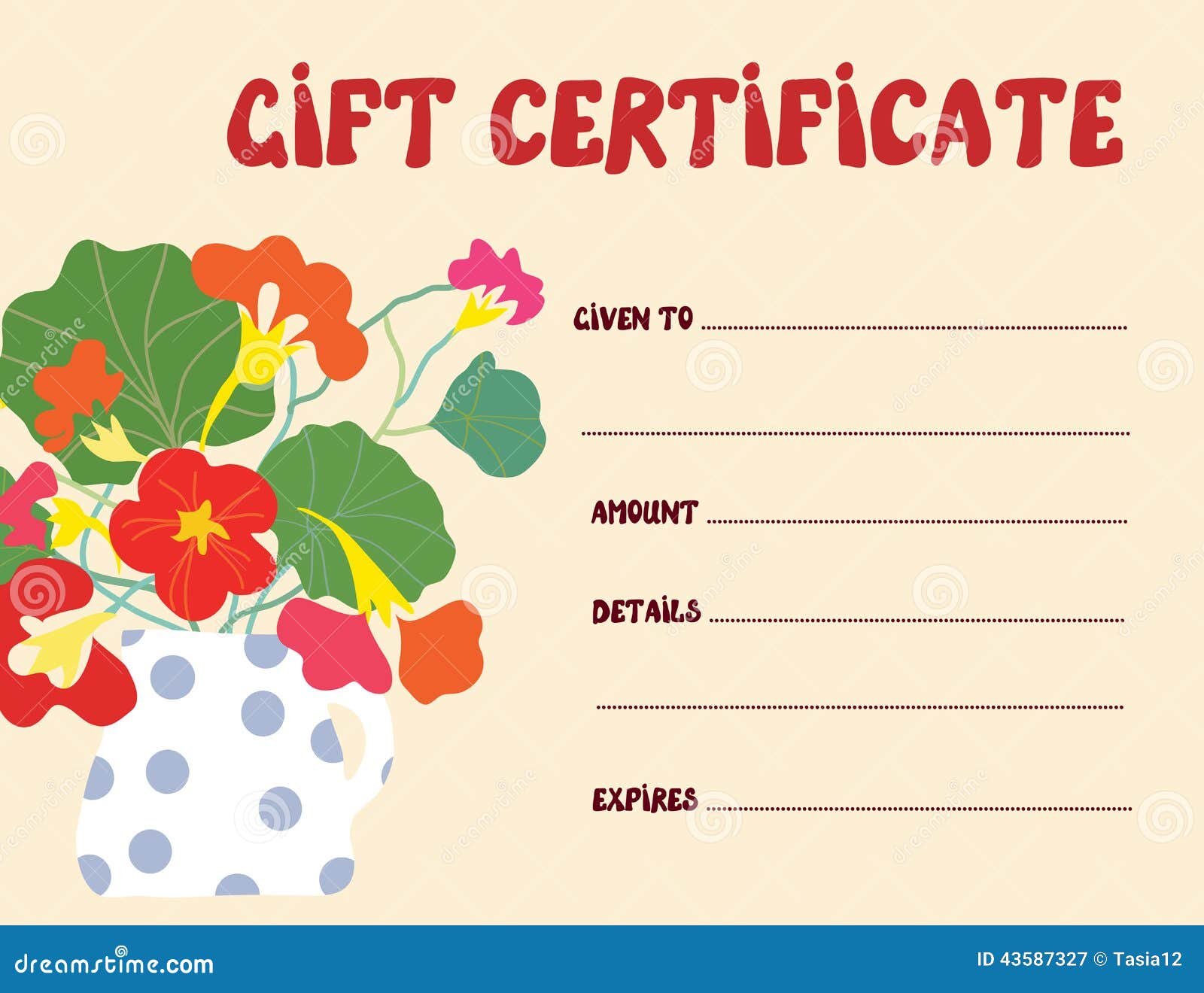 Conception Drôle De Calibre De Chèque-cadeaux Illustration de Vecteur ...