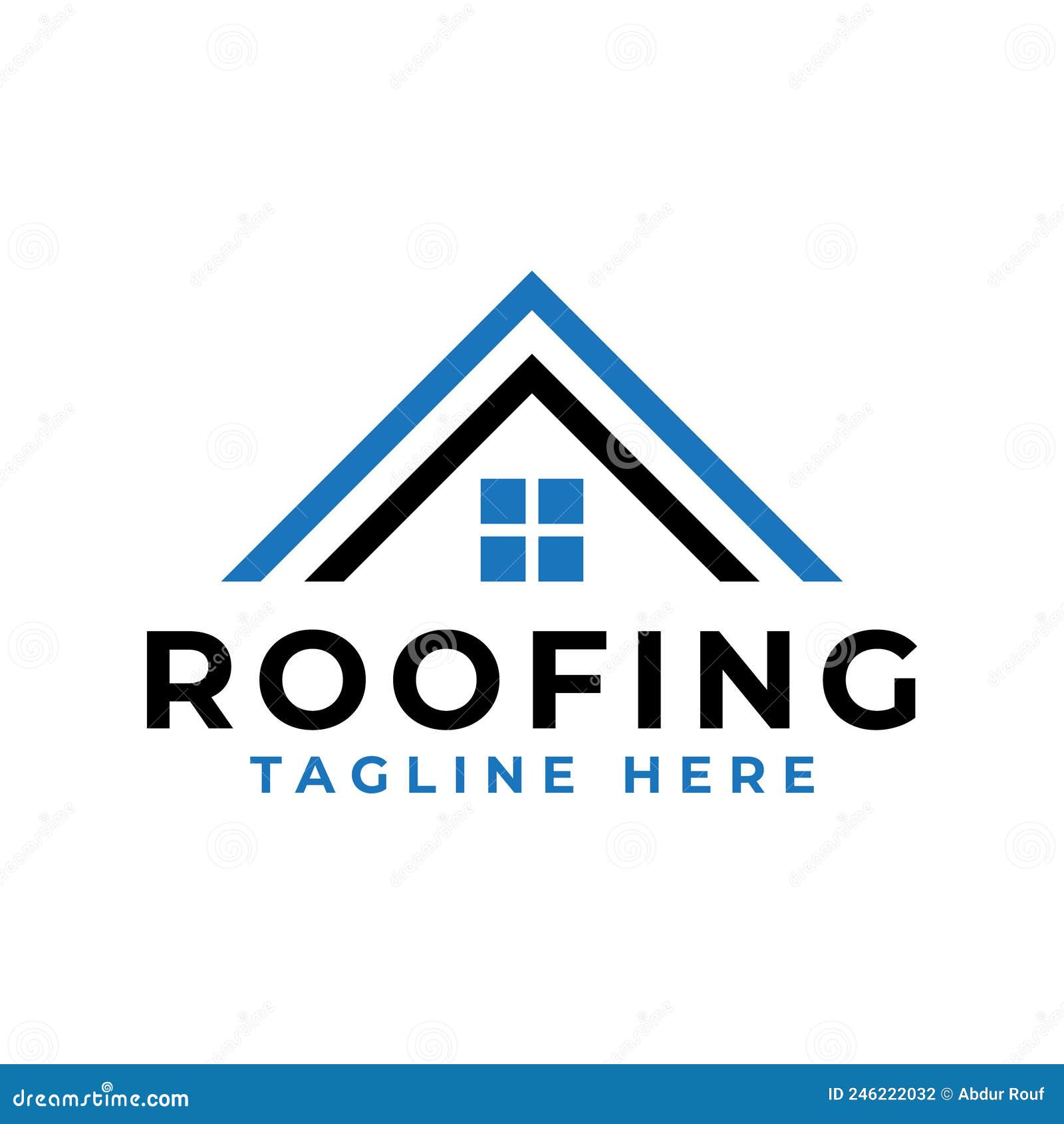 Conception Du Logo De La Maison De Toit Illustration de Vecteur ...