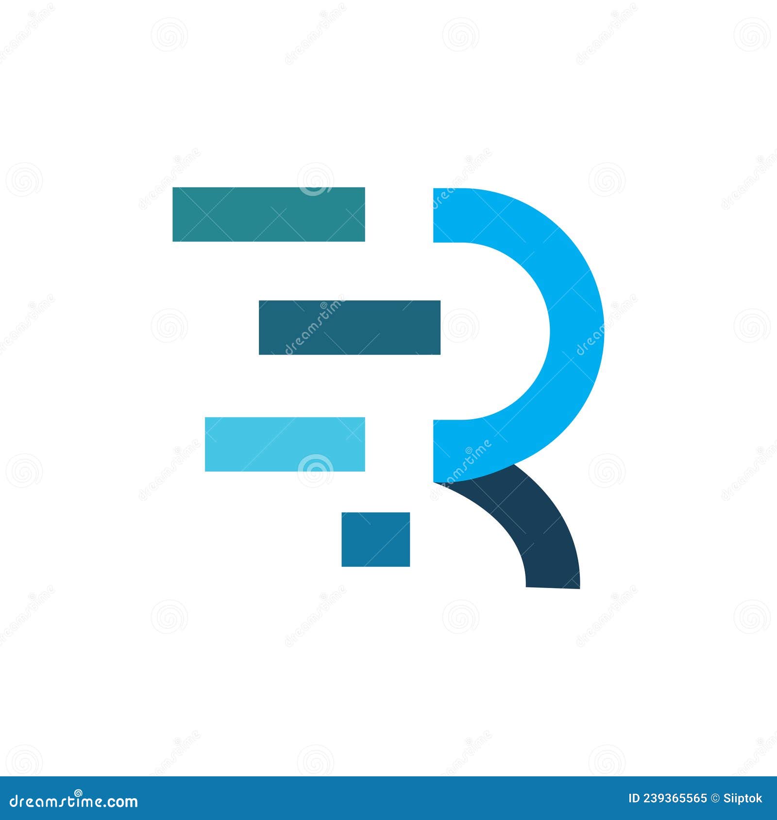 Conception Du Logo Du Gast De Mouvement Initial Ou Lettre Illustration ...