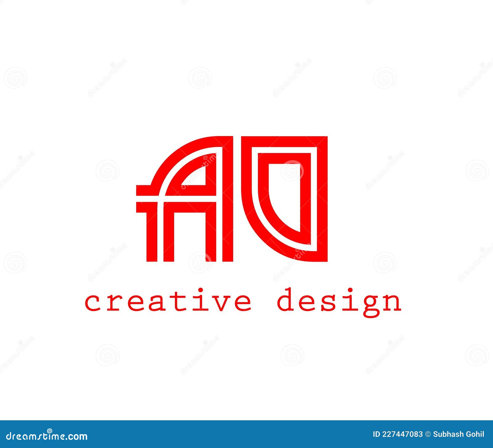 Conception Du Logo Publicitaire Illustration Stock - Illustration du ...