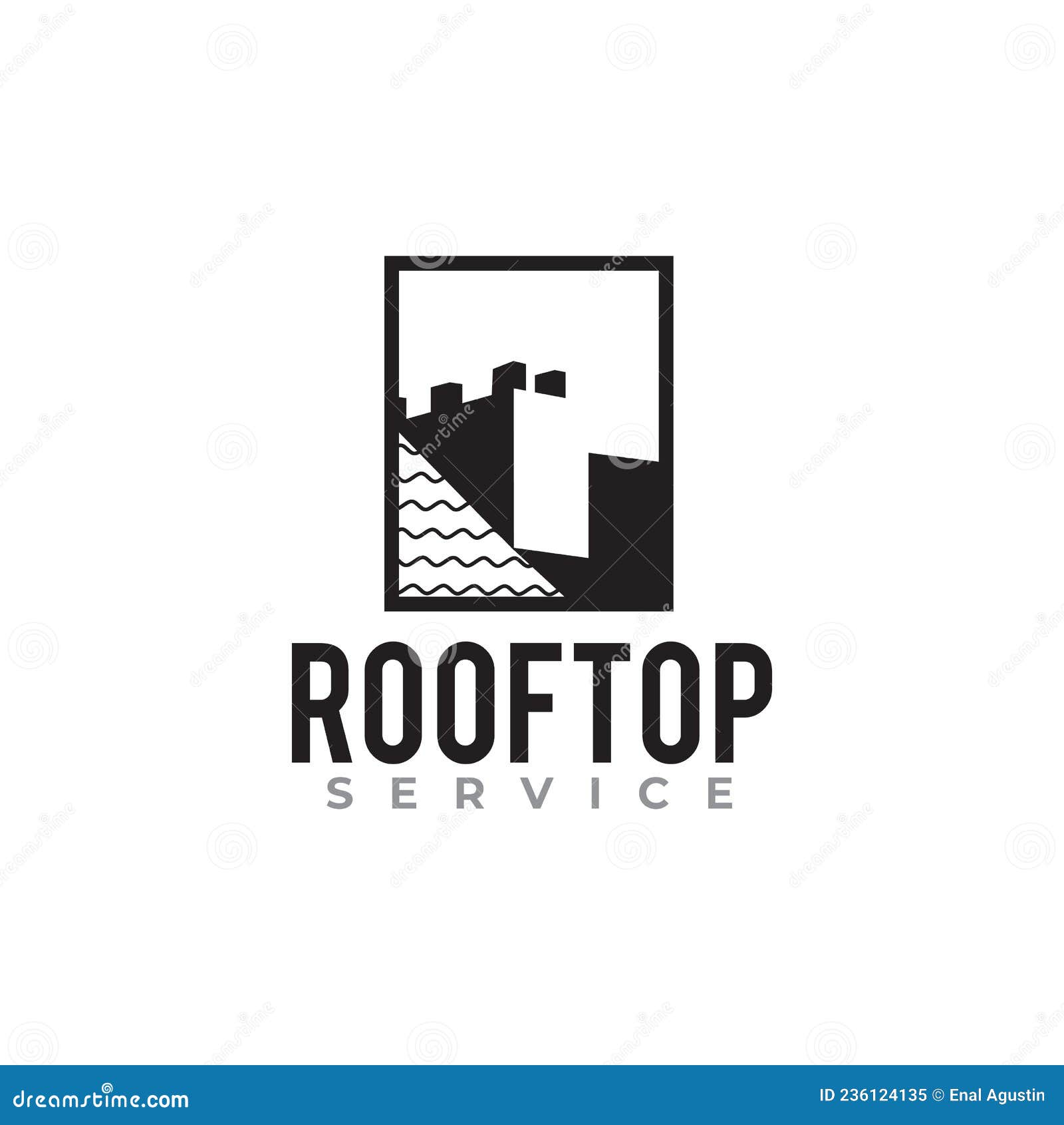 Conception Du Logo Du Service De Toit Ou De Toiture Illustration de ...