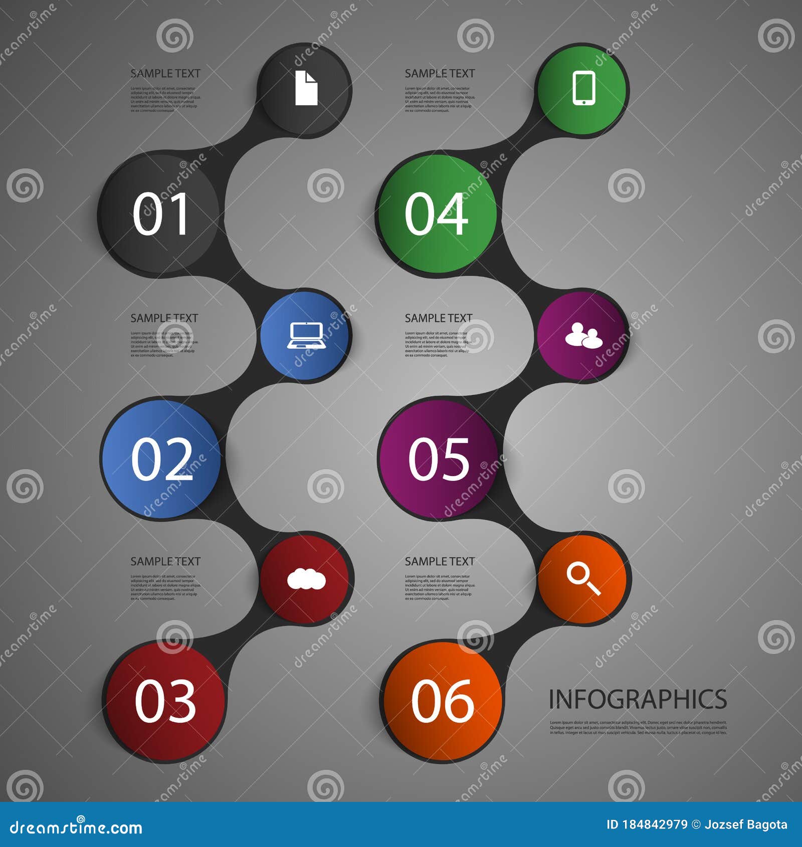 Conception infographic illustration de vecteur. Illustration of ...