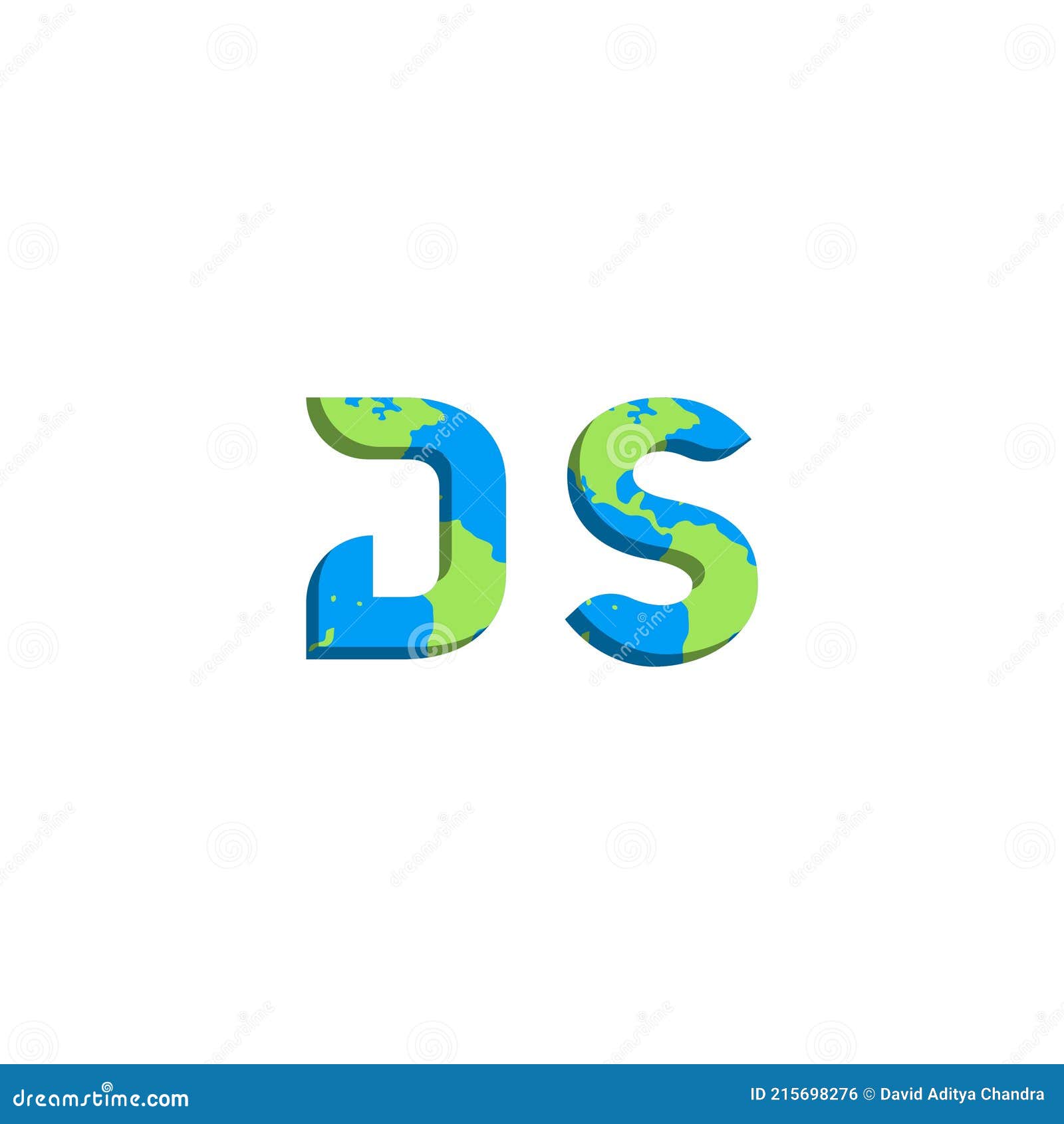 Conception Initiale Du Logo Ds Avec Logo De Style World Map ...