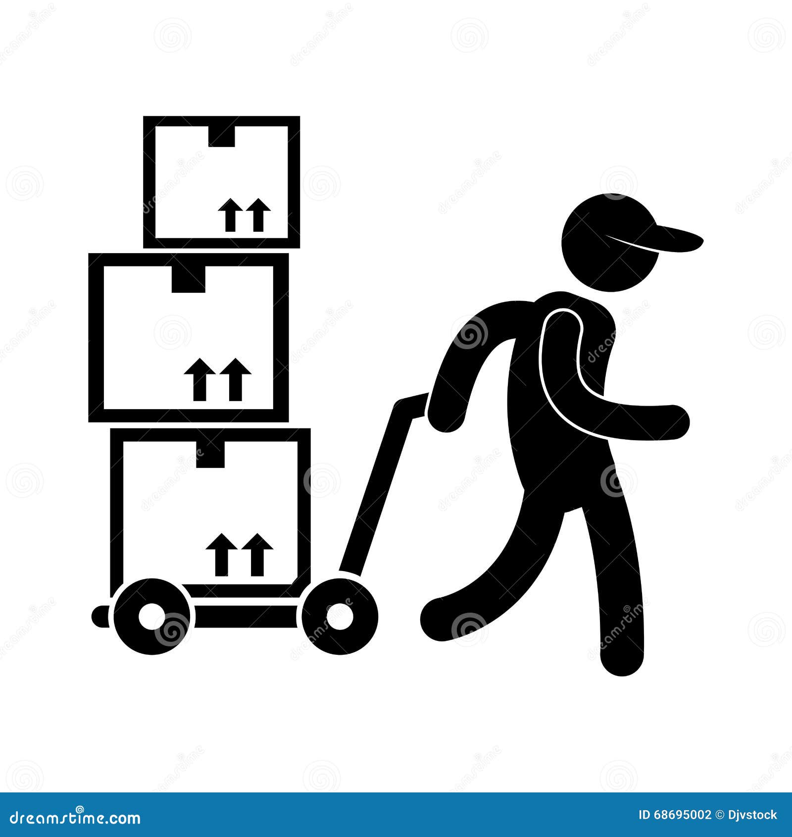 Conception Logistique Et De Pictogramme Illustration de Vecteur ...