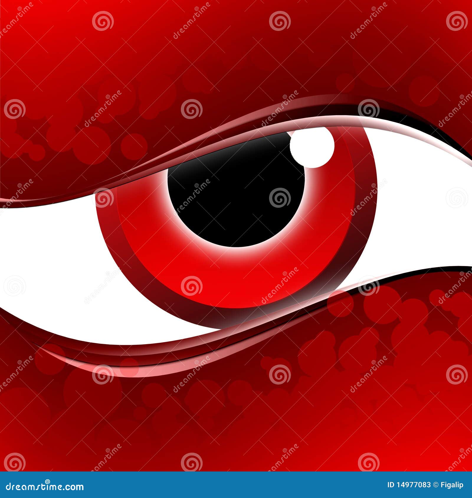 Conception Moderne D'oeil Rouge Illustration Stock - Illustration du ...