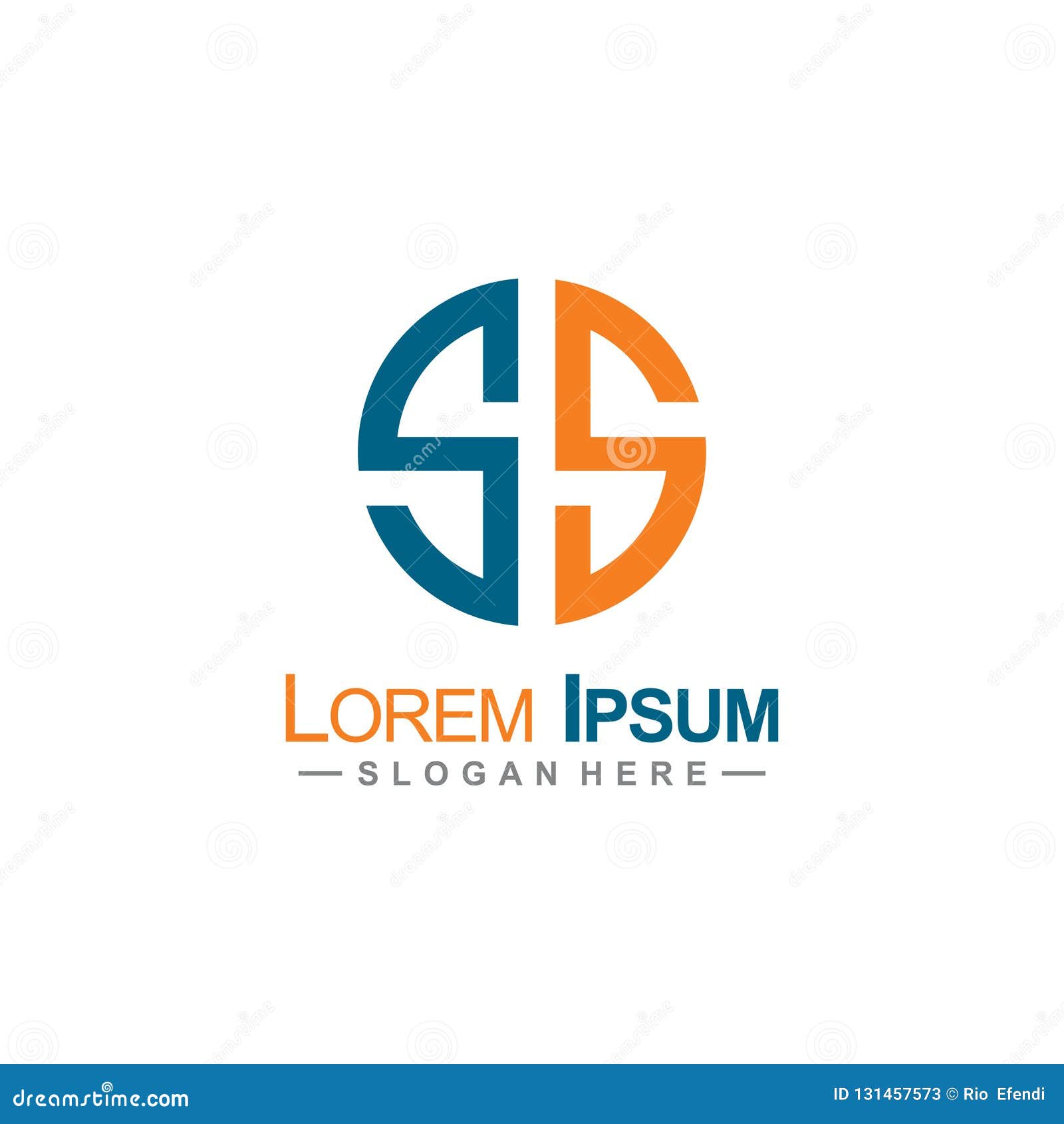 CONCEPTION RONDE DE VECTEUR DE LOGO DE SOLIDES SOLUBLES Illustration de ...