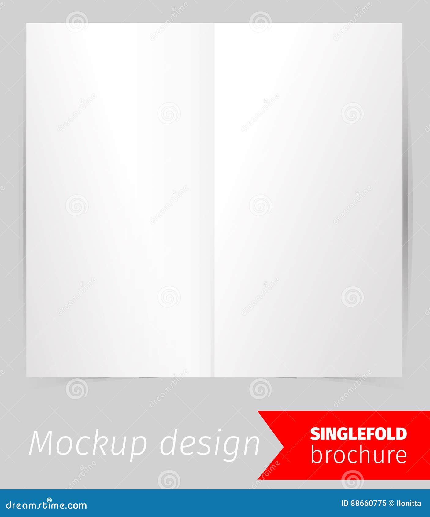 Conception Simple De Maquette De Brochure De Pli Illustration de ...