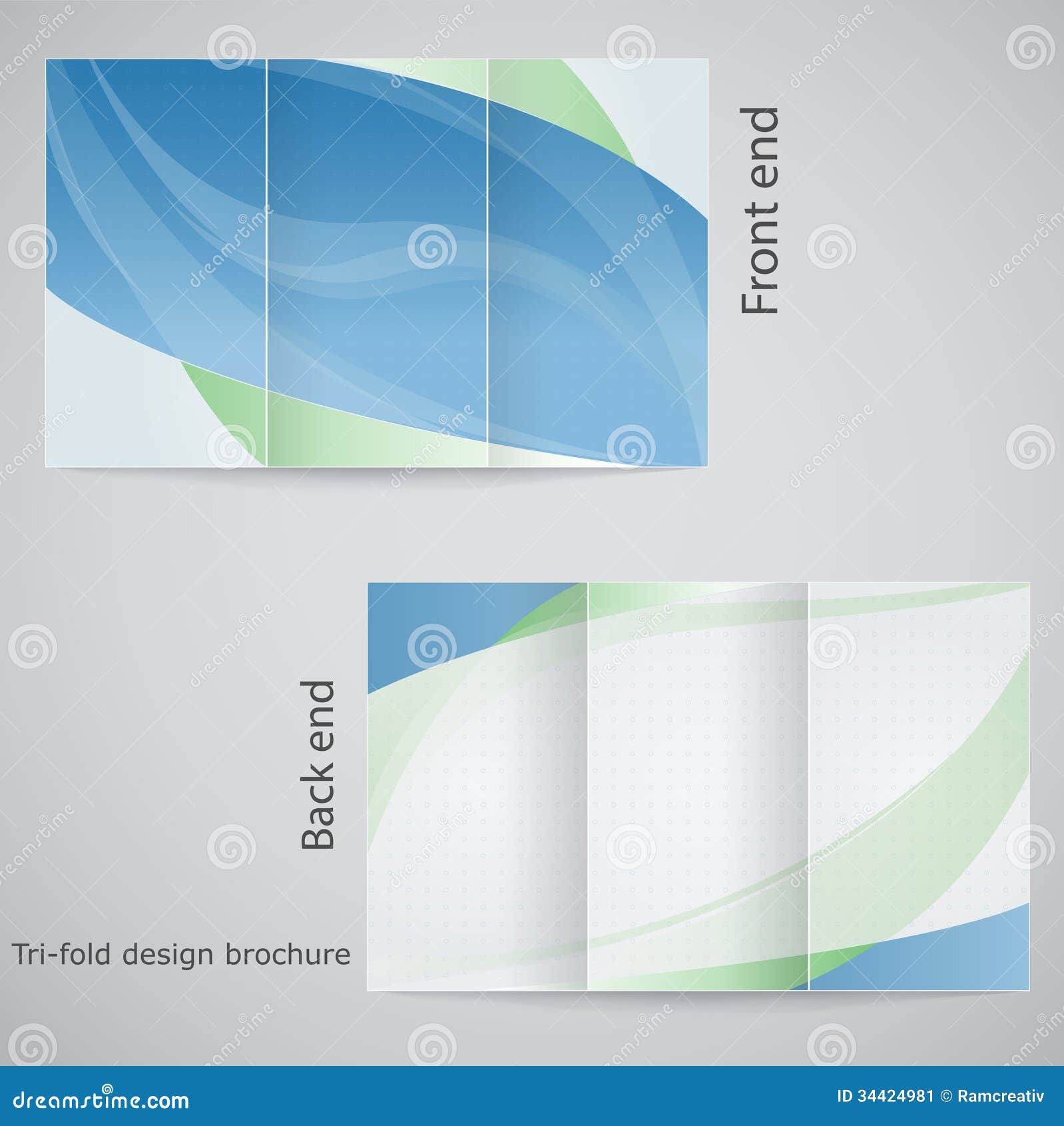 Conception Triple De Brochure. Illustration de Vecteur - Illustration ...