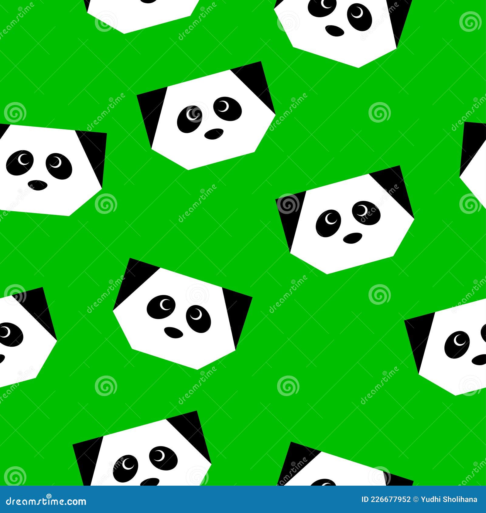 Conception Vectorielle D'un Motif Panda Dessin D'illustration Plat ...