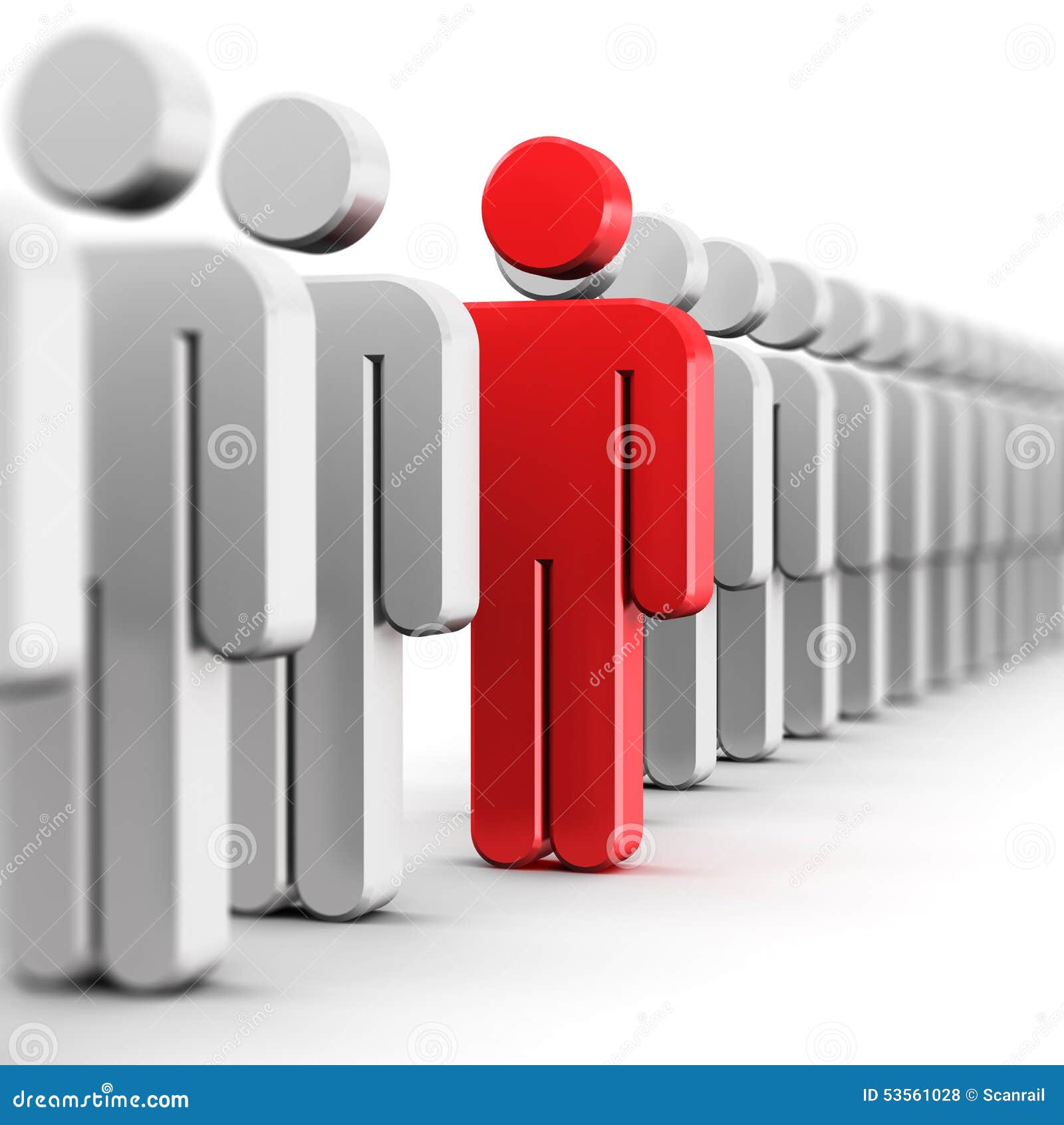 Concepto Abstracto De La Individualidad Stock de ilustración ...