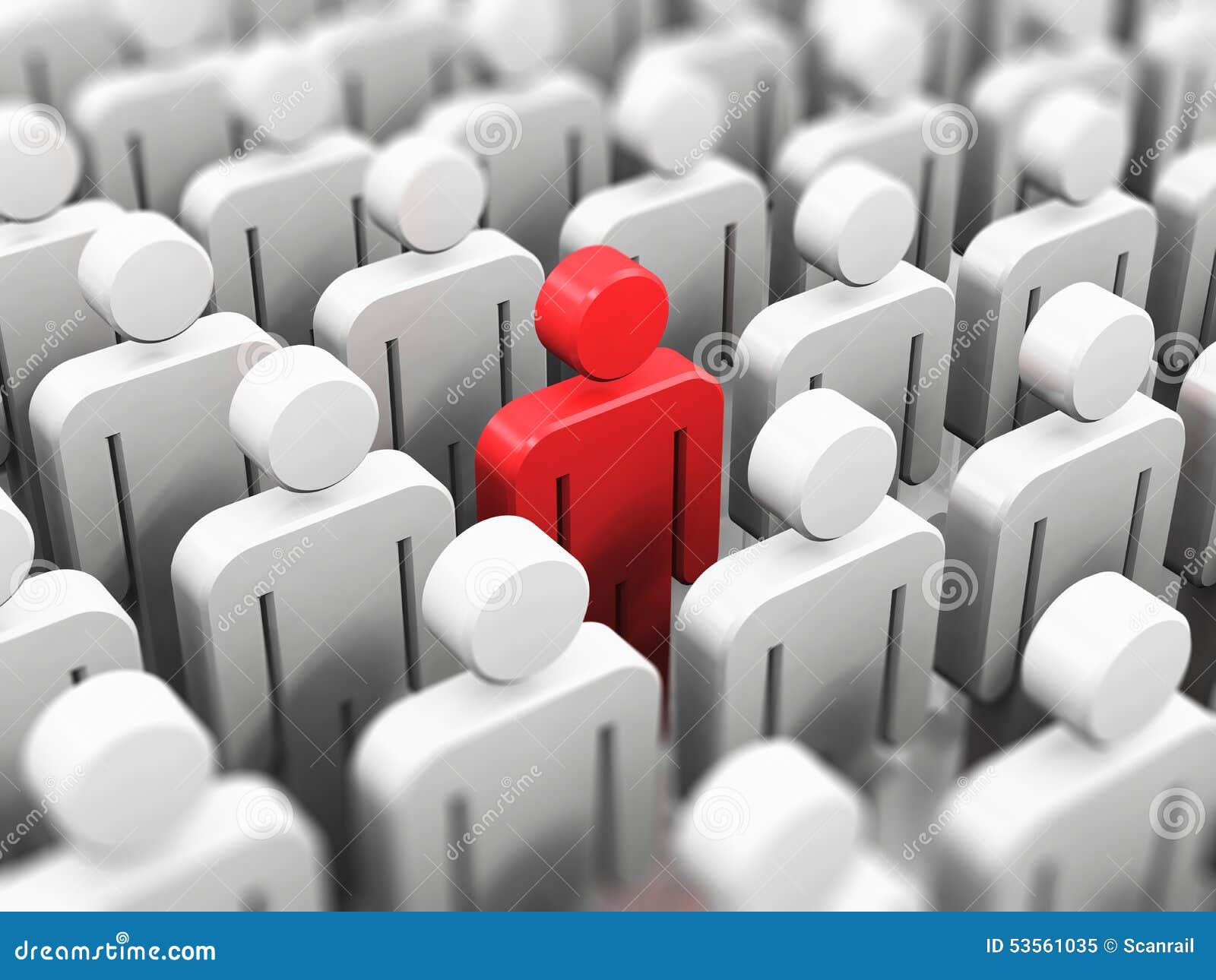 Concepto Abstracto De La Individualidad Stock de ilustración ...